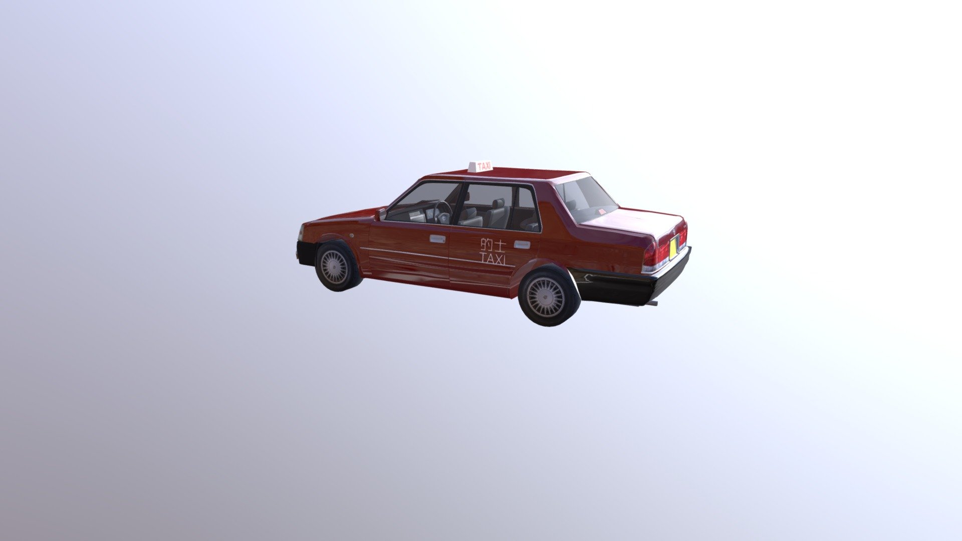 Hong Kong TAXI - 3D model by 124 (@ppppterchan) [4dd3919] - Sketchfab