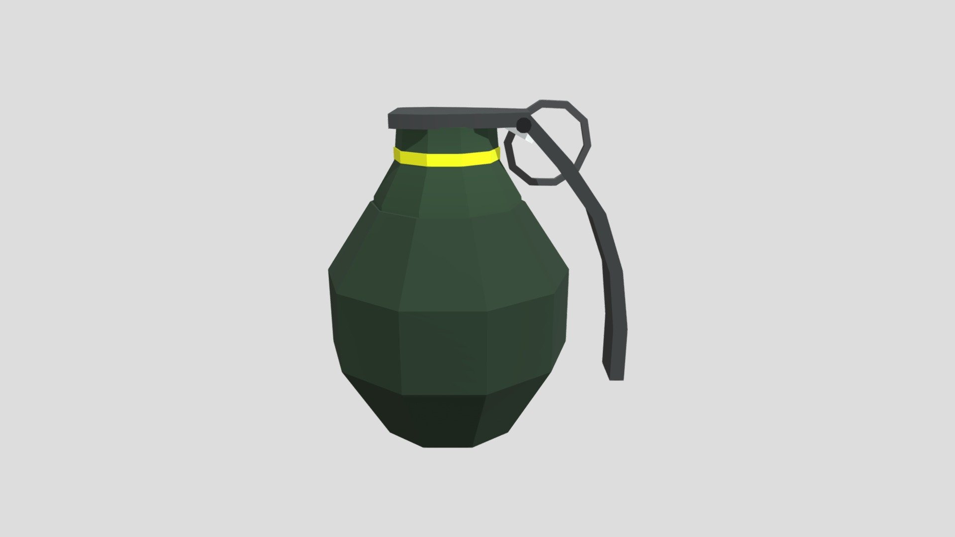 Low-Poly Grenade - 3D model by fx_d [4dd5f55] - Sketchfab