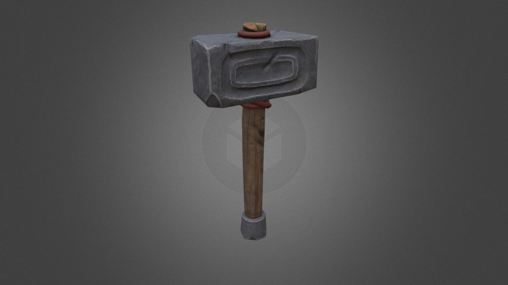 Stone Hammer - 3D model by zvetraly_kamen [4dd89d5] - Sketchfab