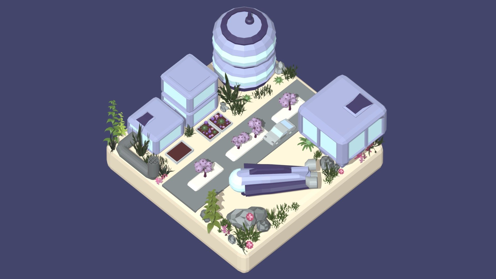 Isometric underwater city- colored - 3D model by Littl3Rock [4ddac20 ...