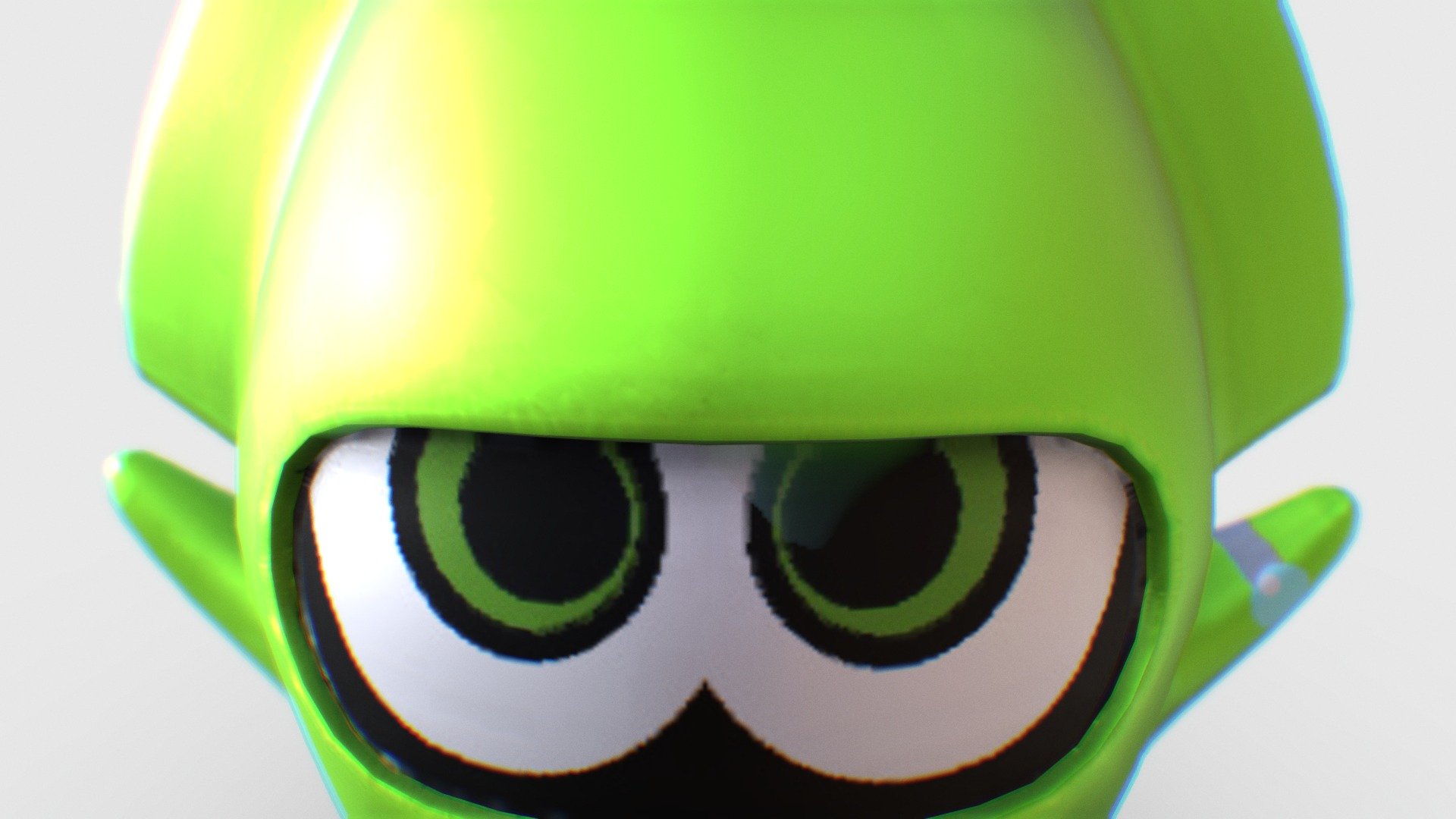 Cartoon Squid in splatton look - 3D model by OjinVincent [4ddacd8 ...
