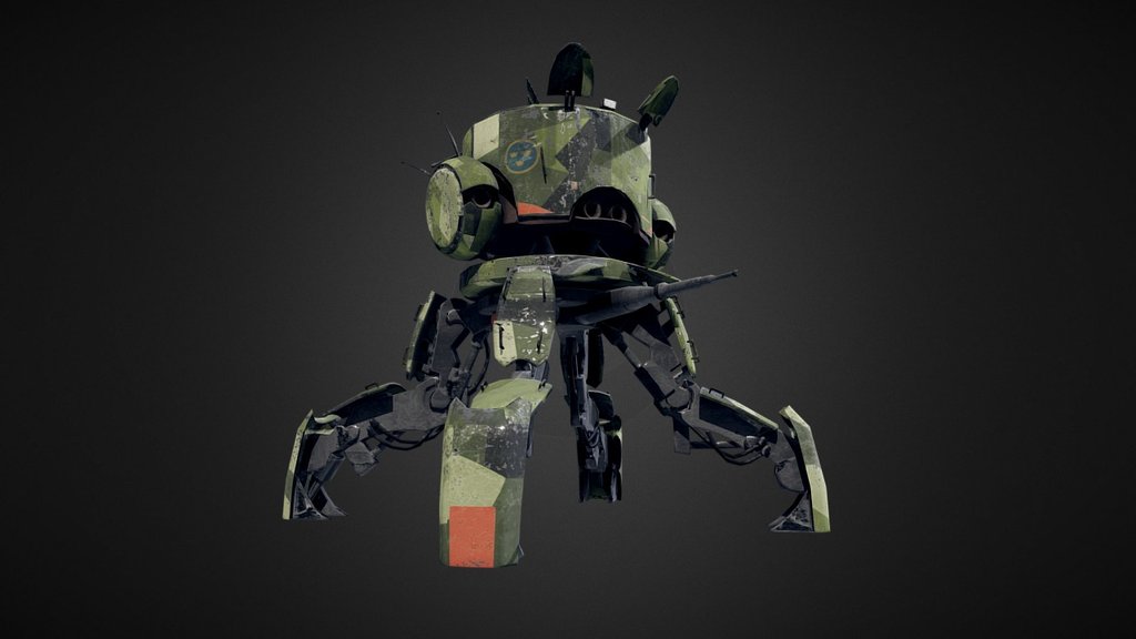 Swedish Military Walker (Stålenhag) - 3D model by hiyougami [4ddaf41 ...