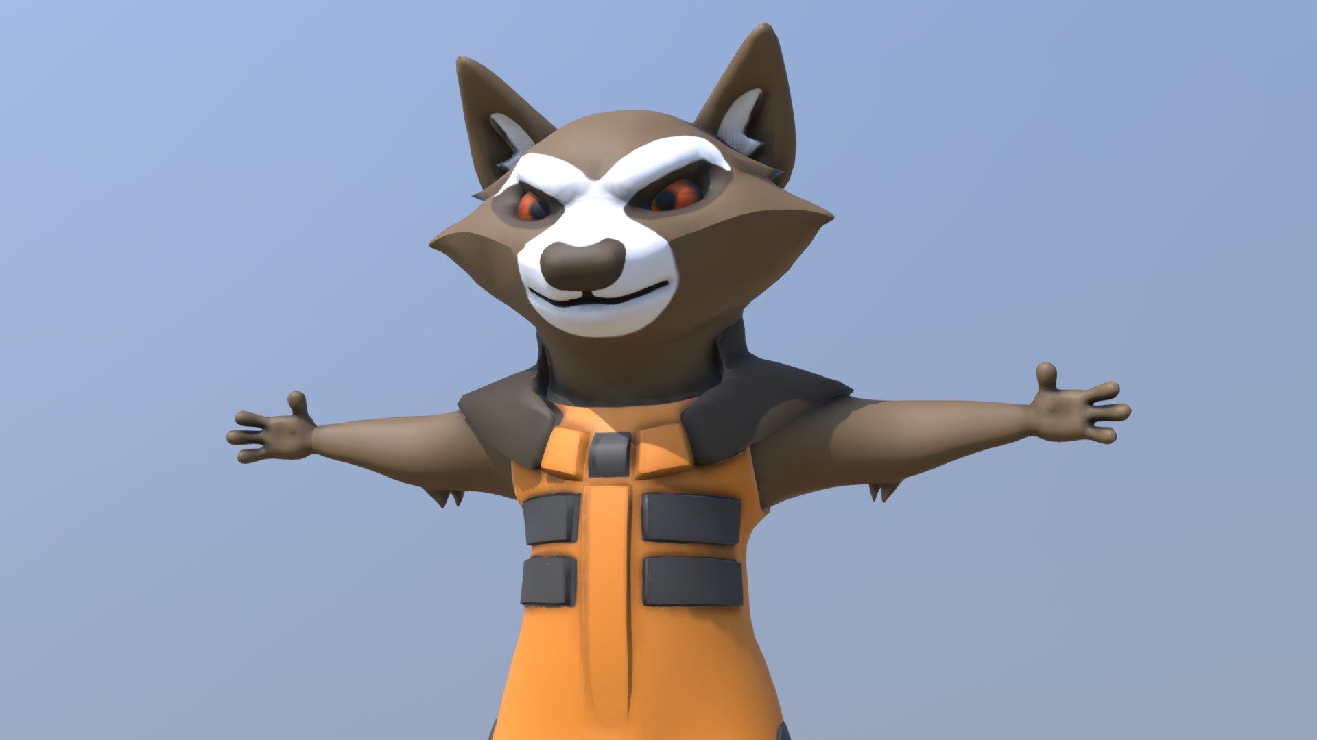 Rocket Raccoon - 3D model by thata_moura [4ddb3cb] - Sketchfab