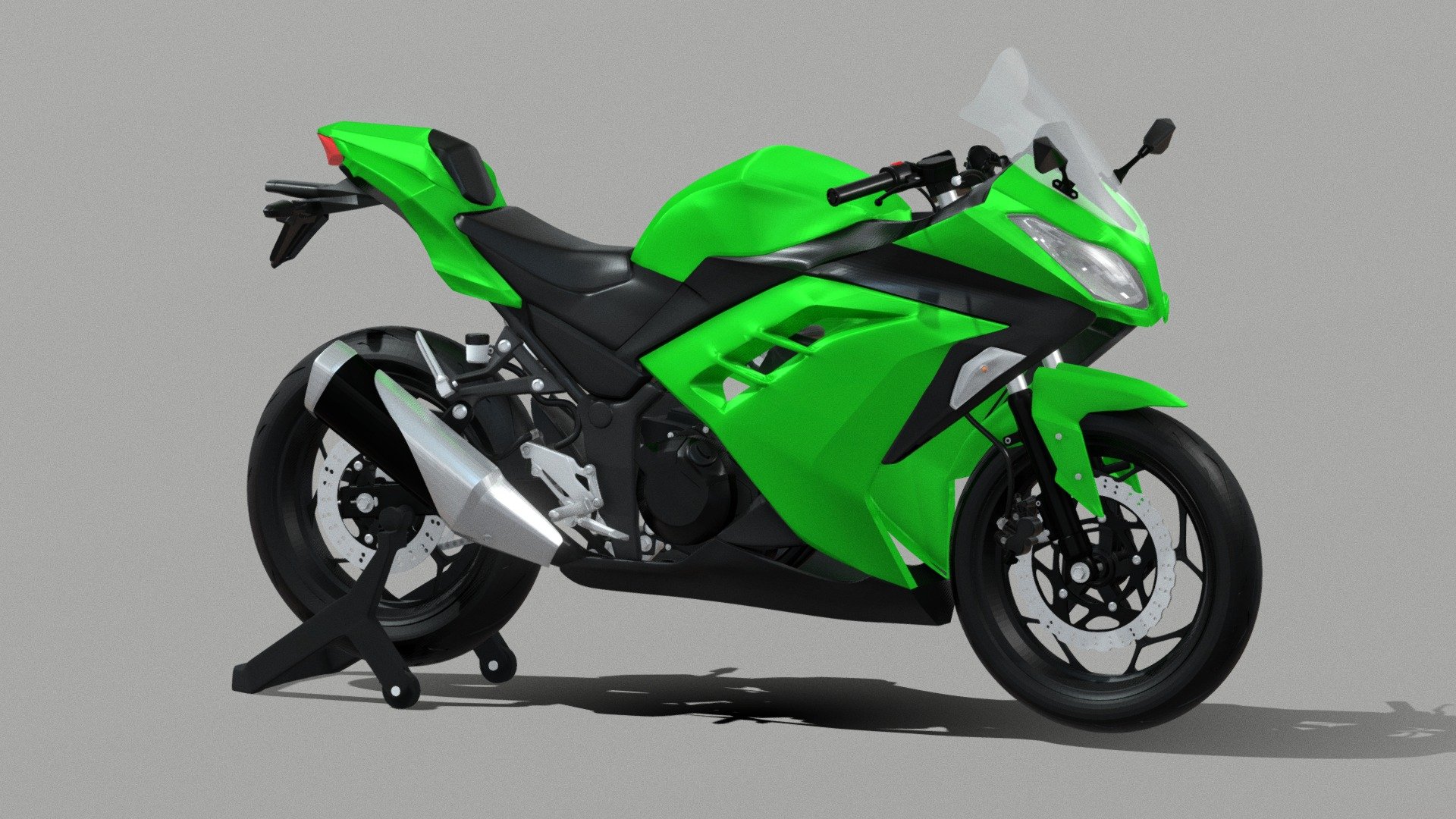 2013 - Kawasaki Ninja 250fi or Ninja 300 - Buy Royalty Free 3D model by ...