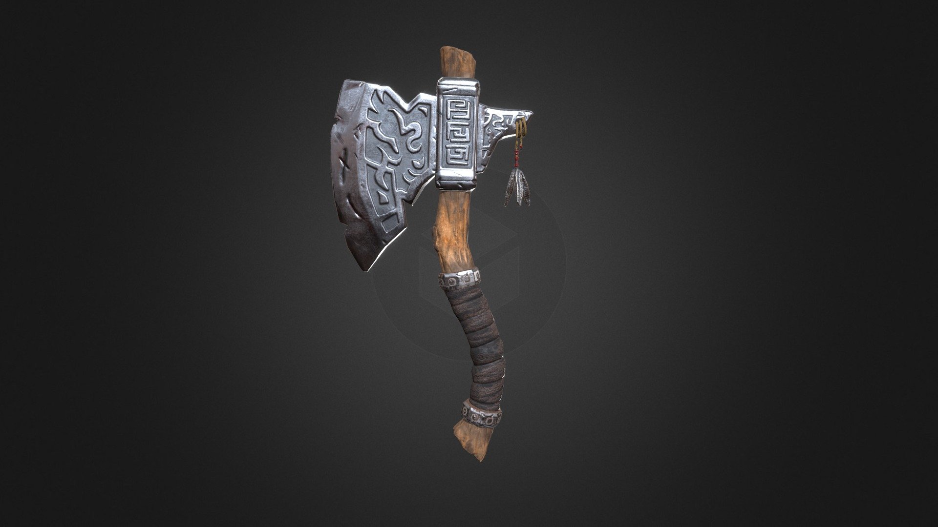 Game axe - 3D model by Antony42 [4de4f0f] - Sketchfab