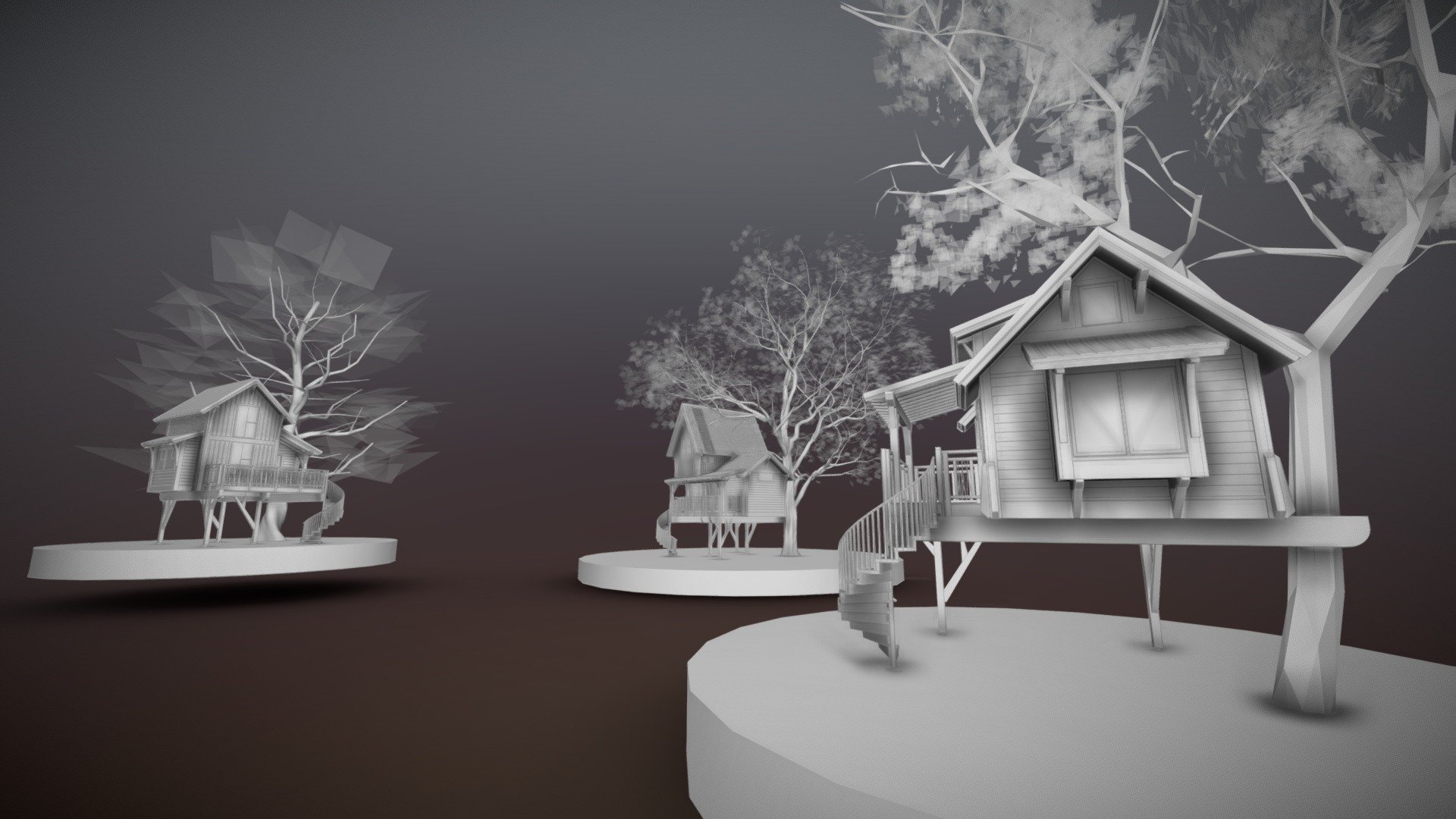 modular treehouse designs - 3D model by adamleescott [4de6eff] - Sketchfab