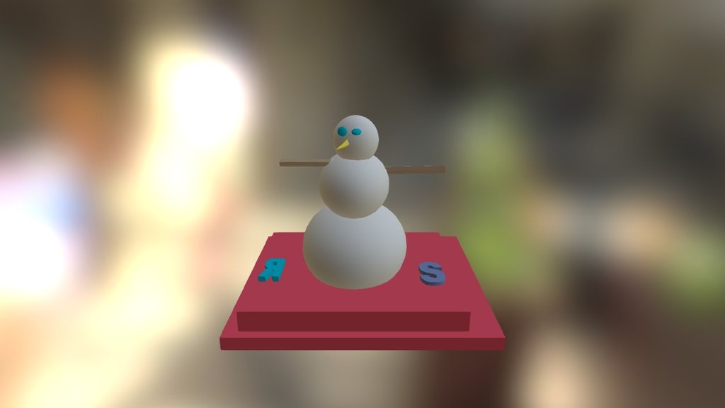 Snowman - 3D model by pixelacademy [4de7bd5] - Sketchfab
