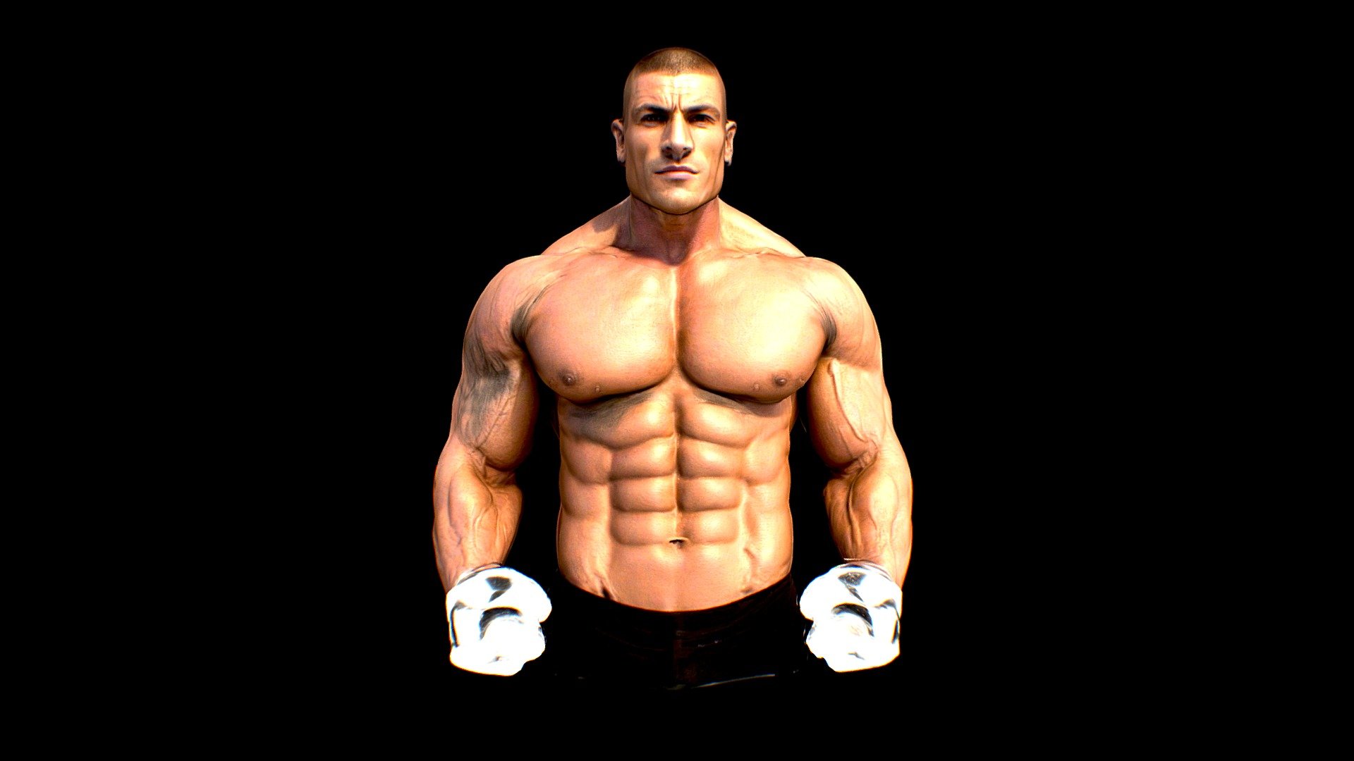Strongman athlete bodybuilder - Download Free 3D model by 3dUVpro ...