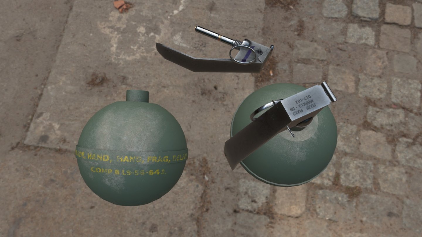 M67 Hand Grenade - Remake v2 - 3D model by Multipainkiller Studio ...