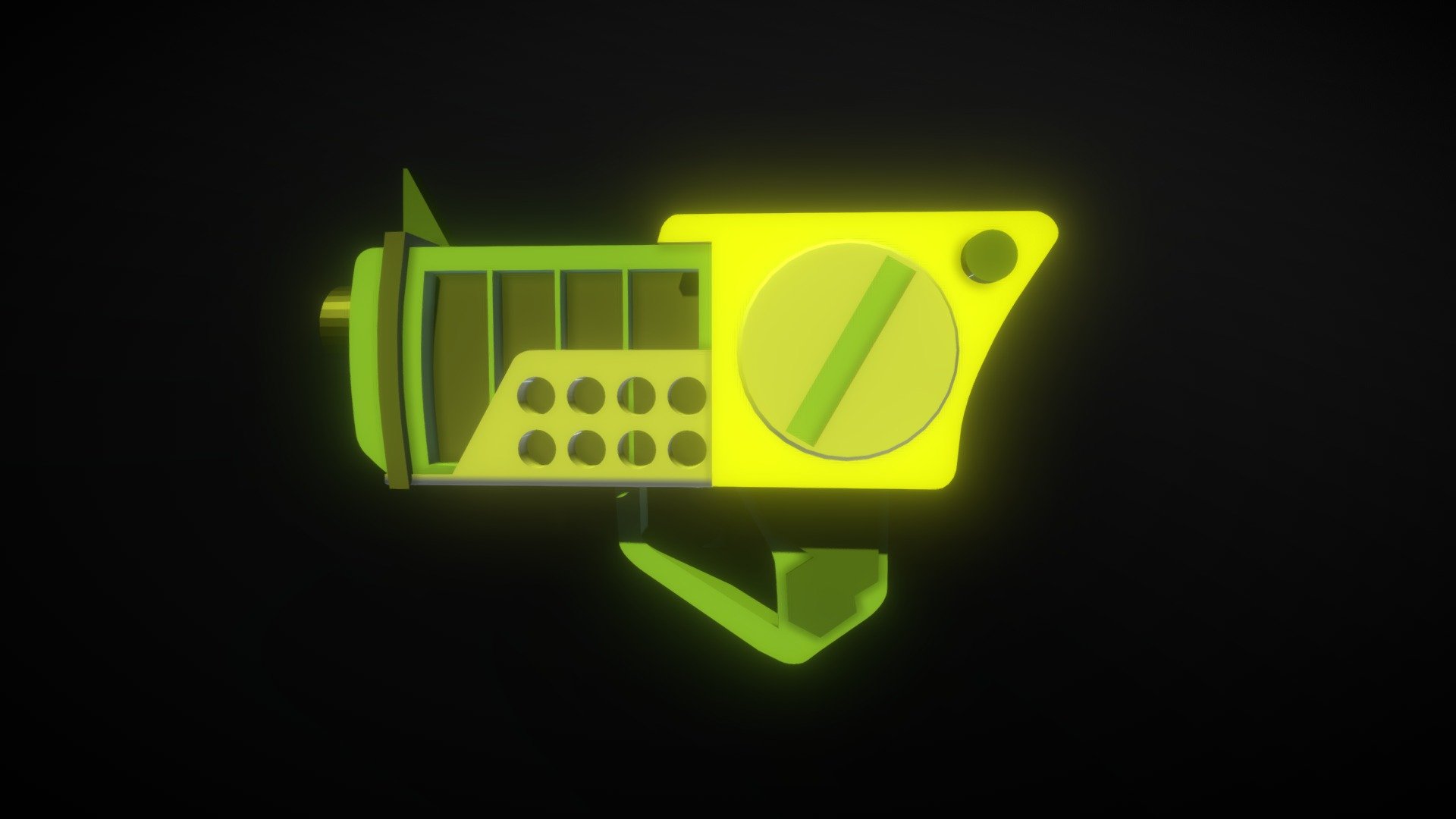 Low poly Gun - Rick And Morty - 3D model by saimonbarada [4dec0f9 ...