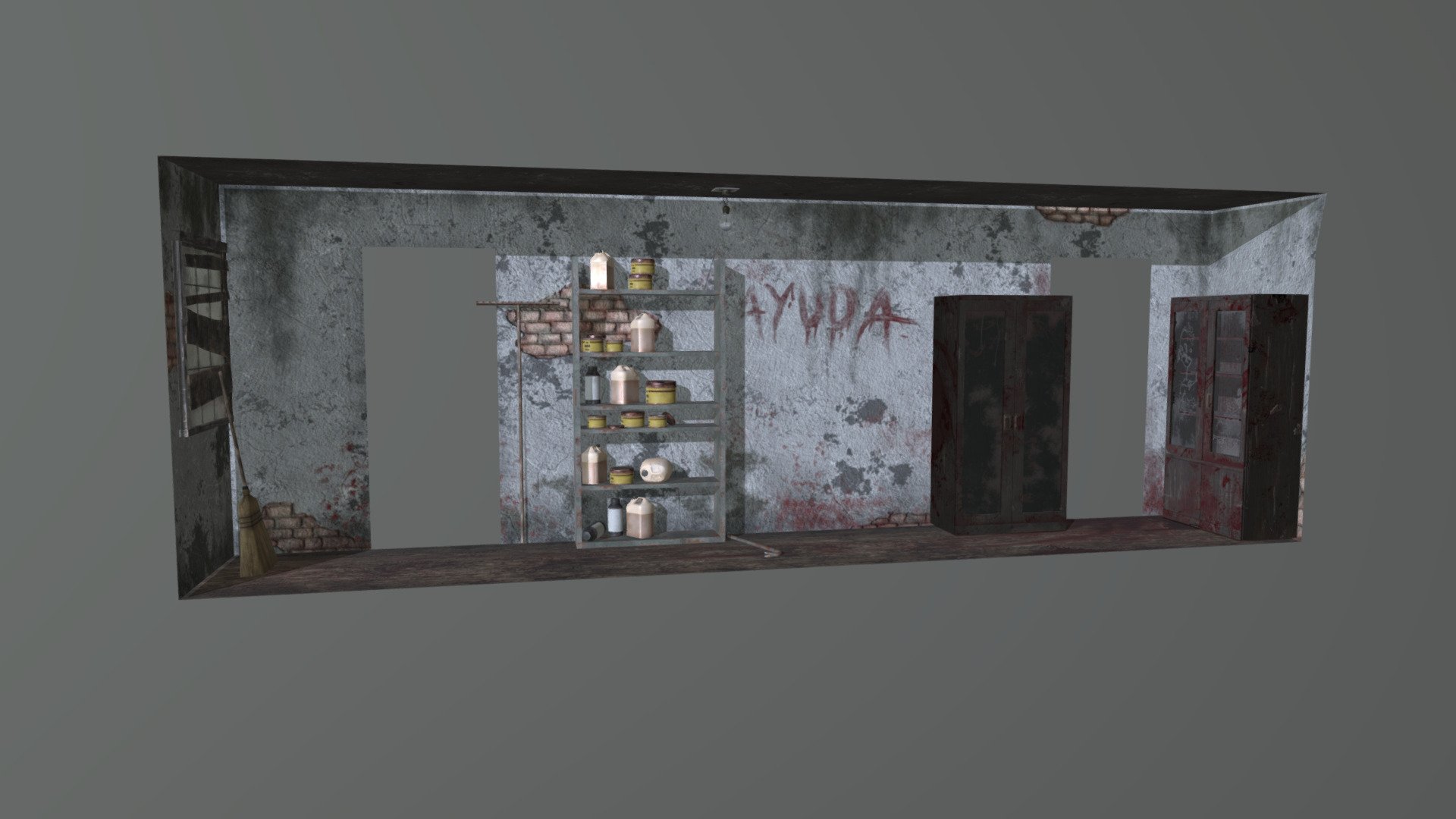 Horror hall - 3D model by Wen (@Wen04) [4ded0af] - Sketchfab