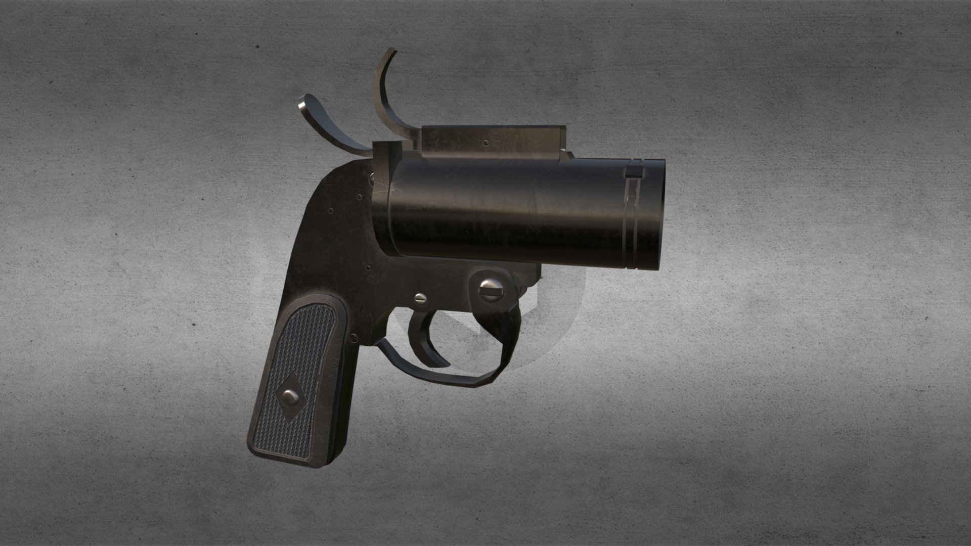 Flare Gun - Download Free 3D model by Shorty_Digitan [4df1cae] - Sketchfab