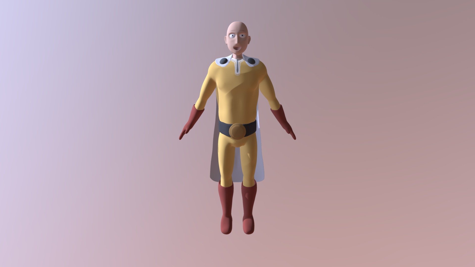 Saitama One Punch Man - 3D model by IanNRD [4df66e2] - Sketchfab