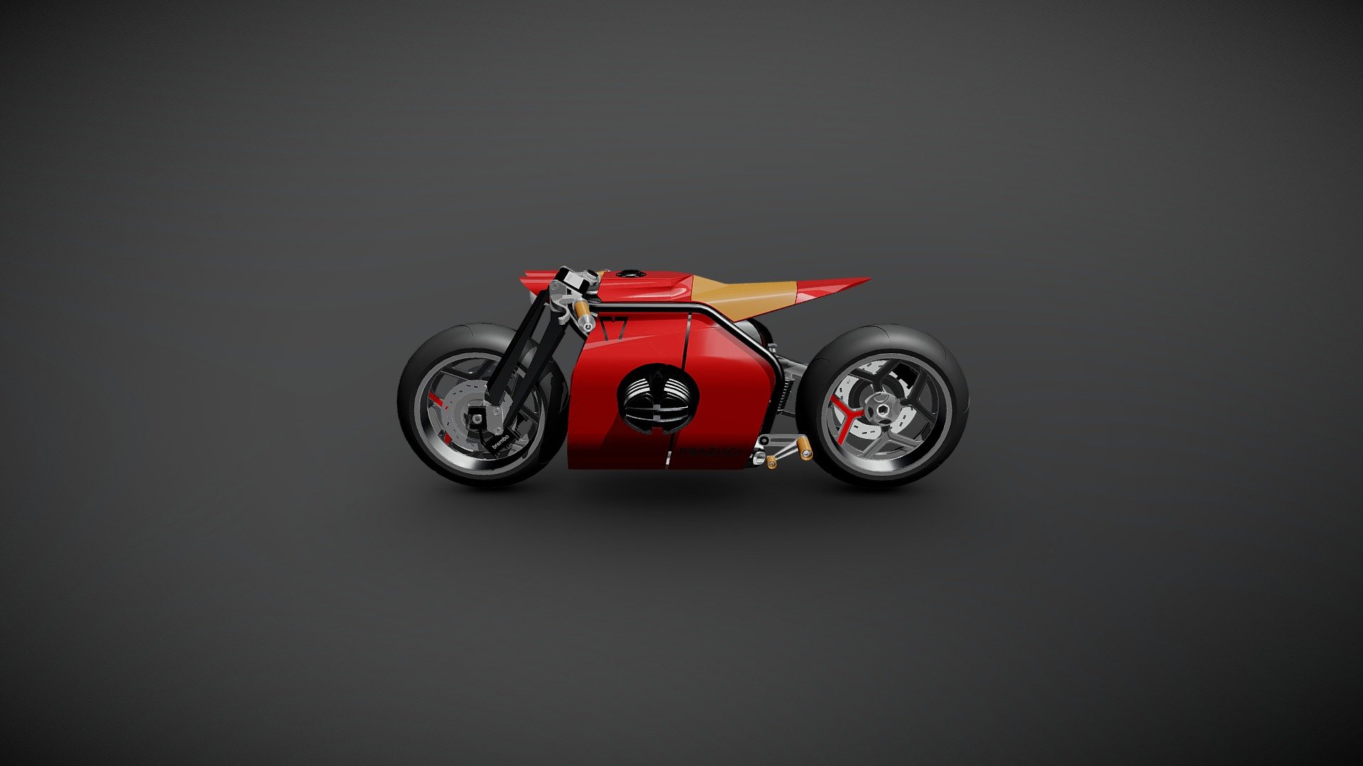 Custom Retrofuturism BMW Cafe Racer - Buy Royalty Free 3D model by ...