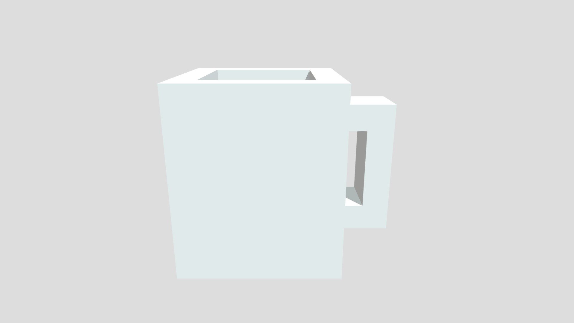 White Blocky Mug. - Download Free 3D model by buttercornpop ...