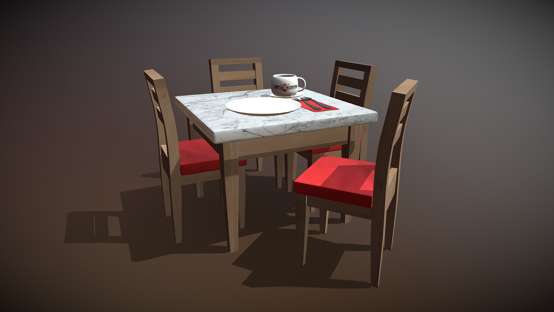 A Simple Table - 3D model by jakebarrett [4dfc8ee] - Sketchfab