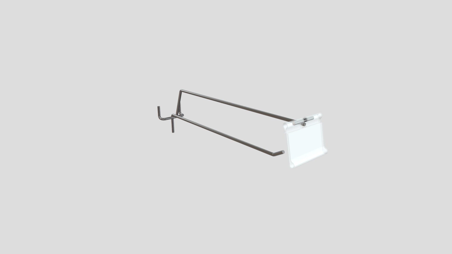 DISPLAY RACK HOOK 300mm With Price Holder - 3D model by Yar (@ygol ...