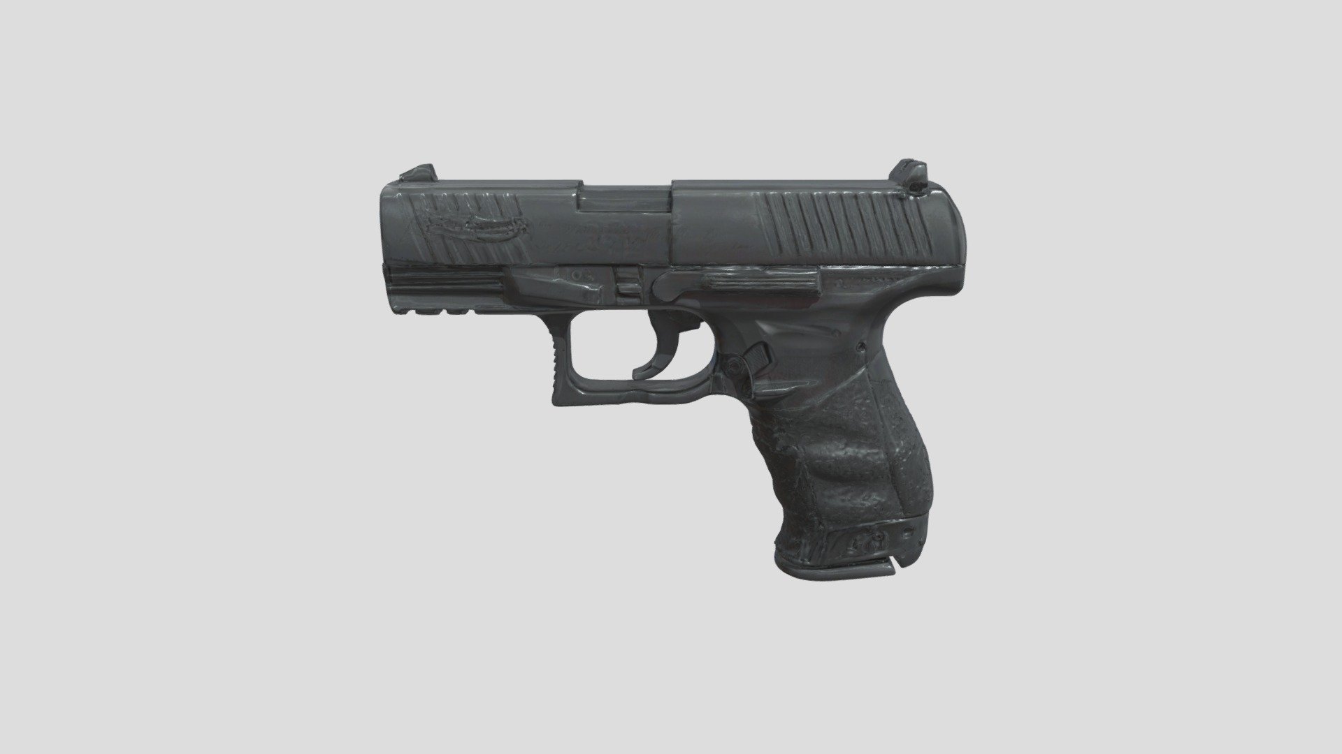 Handgun Silhouette - 3D model by exe177808 [4e0028d] - Sketchfab