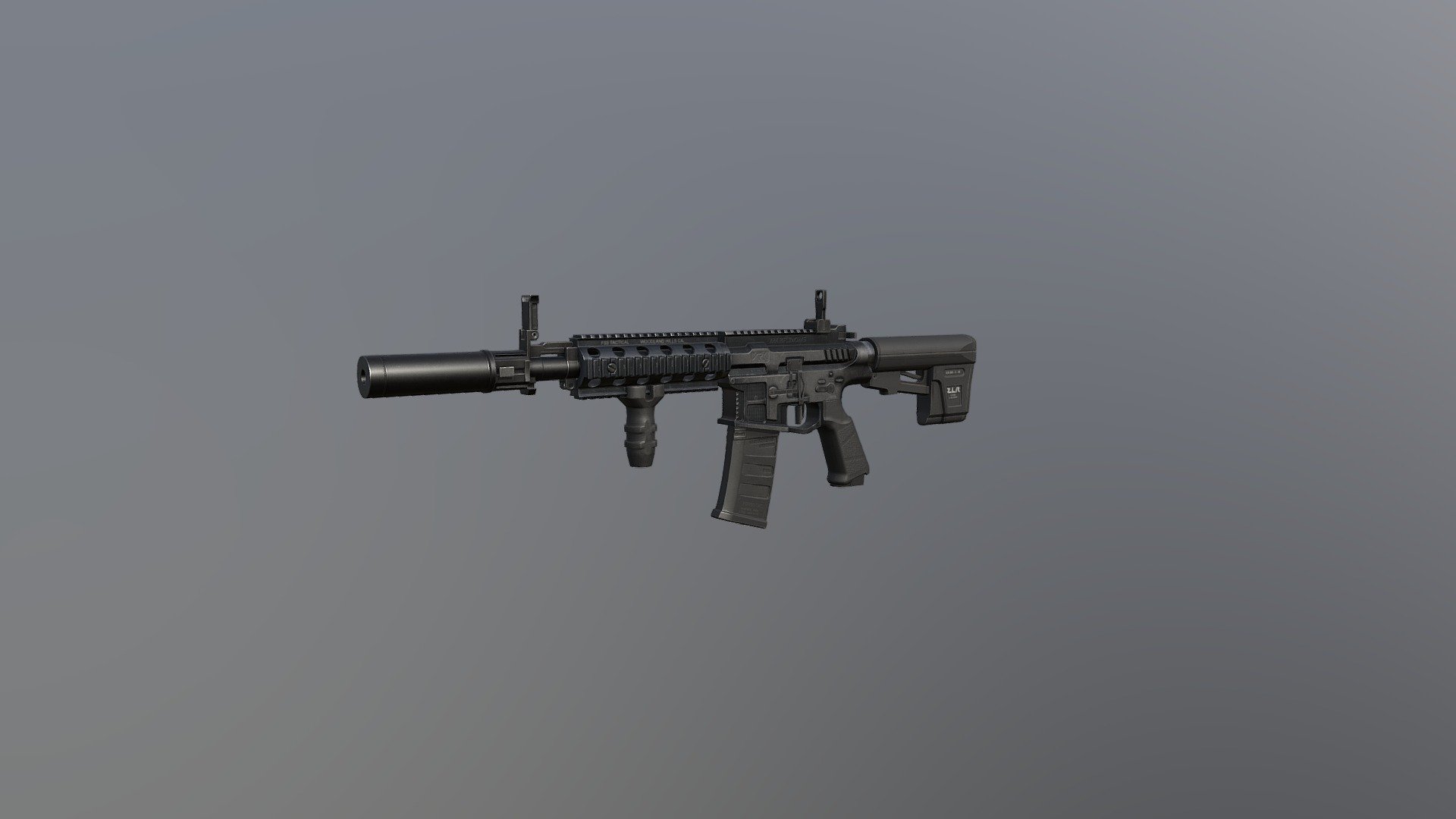 M4 Assault Rifle - 3D model by Roman Dziadevych (@romankostololm1996 ...