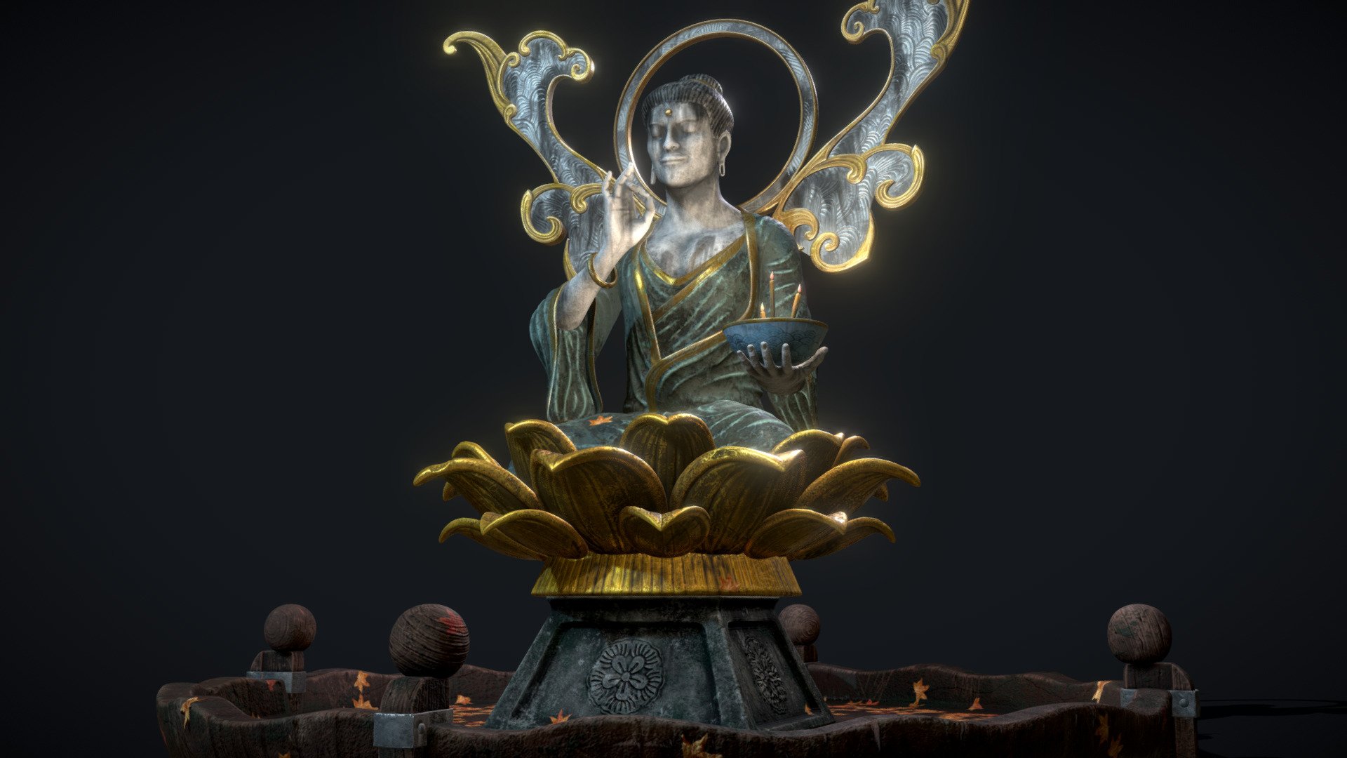 Floating Suijin Shrine - Buy Royalty Free 3D model by Spyros Frigas ...