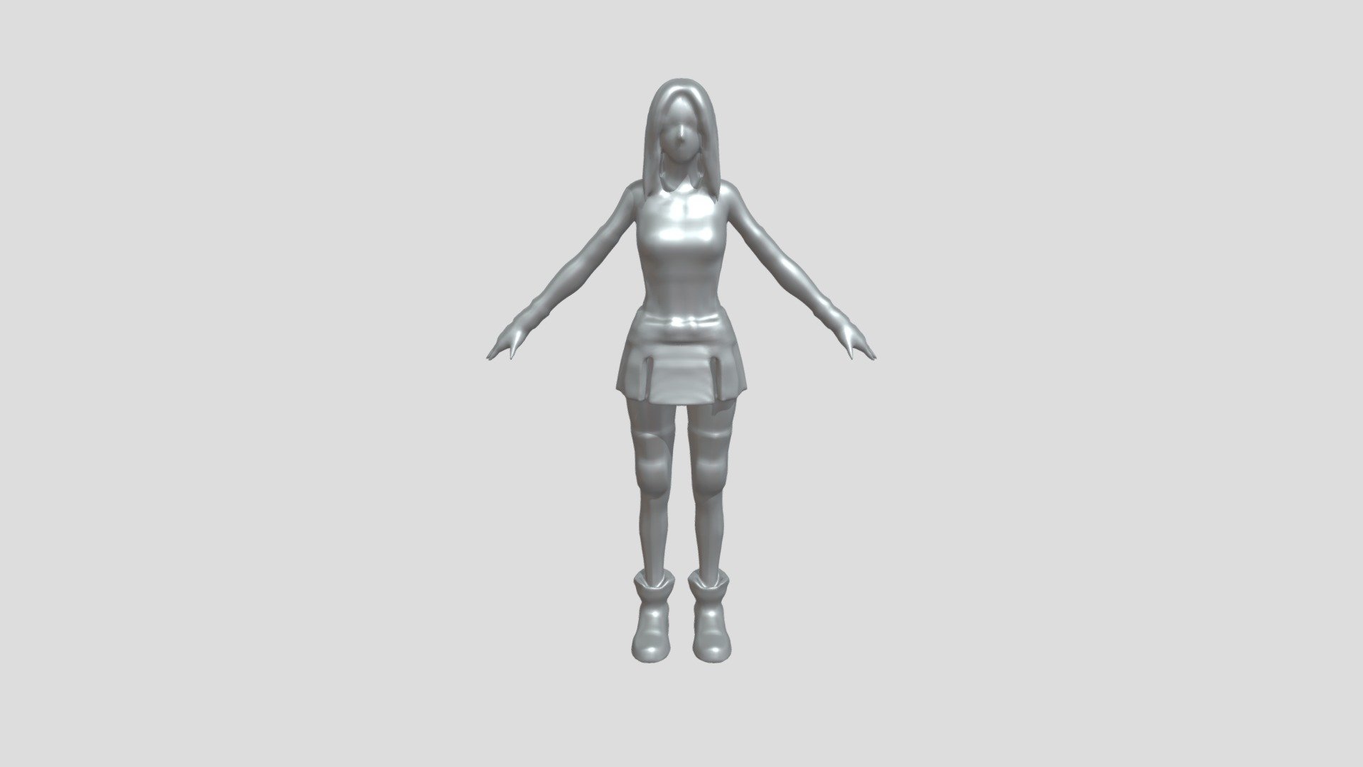 Female character in modern attire - 3D model by deemos [4e0a5e7 ...