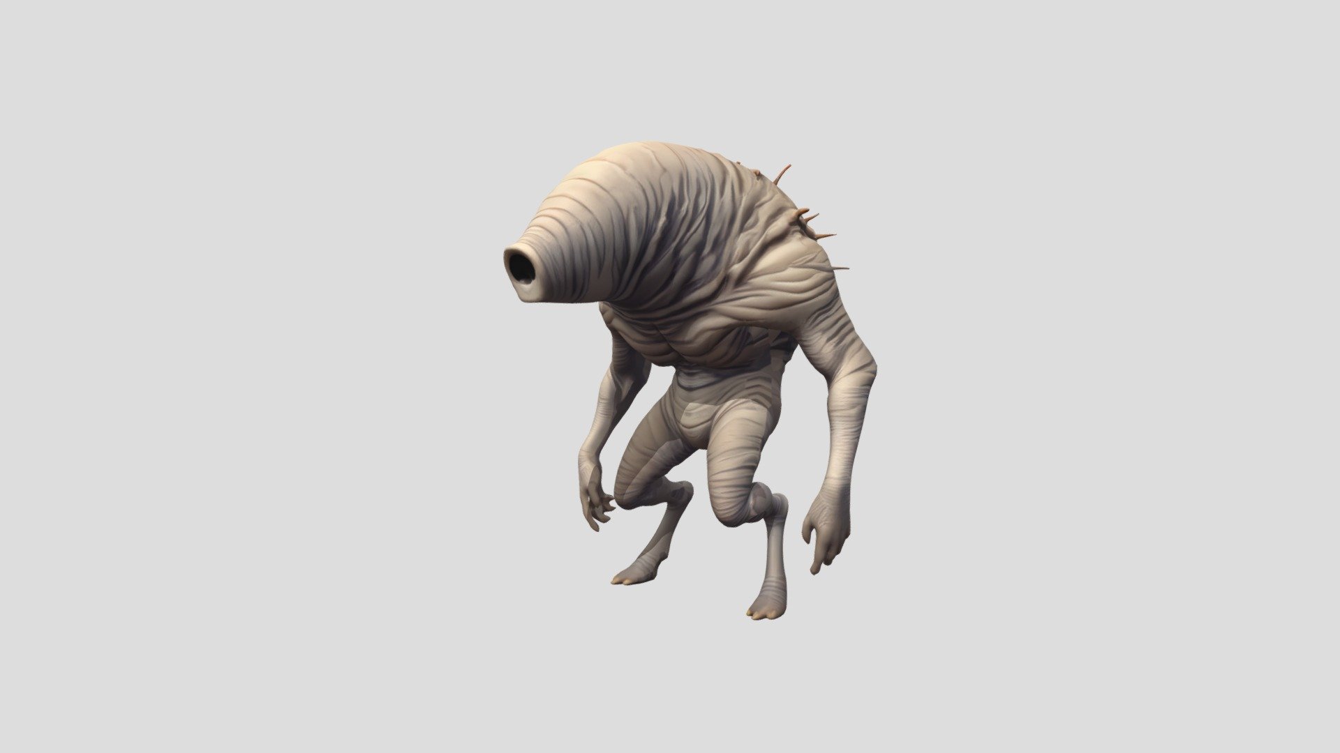 Alien creature with muscular body - Download Free 3D model by iamlazy ...