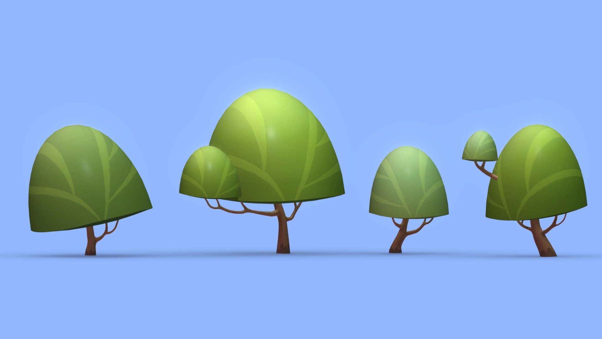 Cute Stylized Trees - Buy Royalty Free 3D model by Stylized Box ...