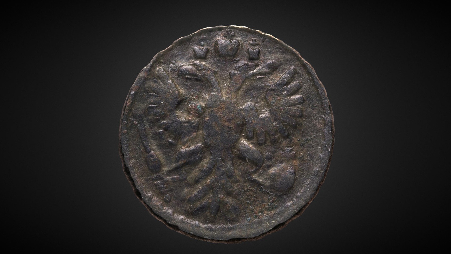 Empress Anna's coin (1734) - Download Free 3D model by Archaeological ...