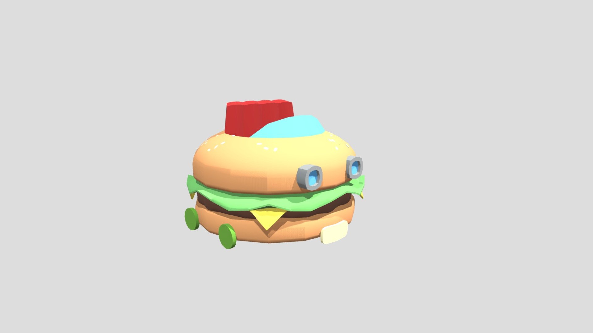 Low Poly Patty Wagon - Download Free 3D model by SwbyUsername [4e0cb0c ...