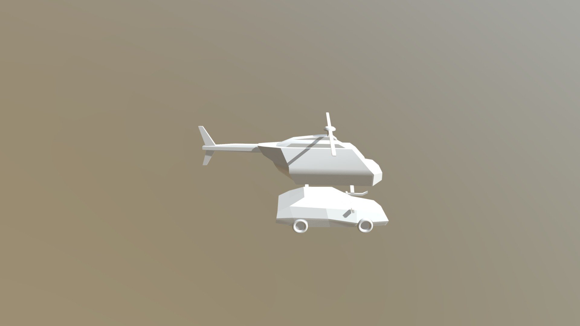 Heli And Car - 3D model by ethiets [4e0cc91] - Sketchfab