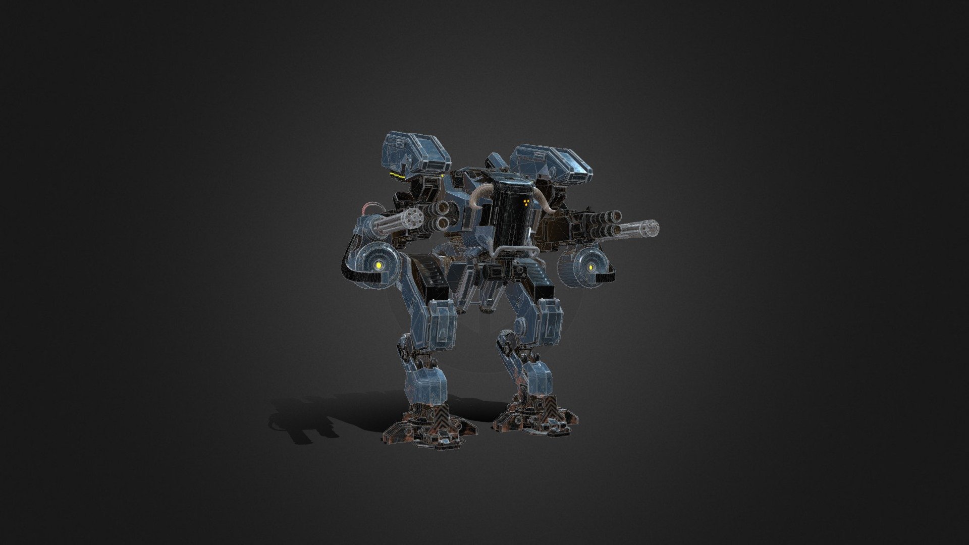 Mech (Low-Poly) - Download Free 3D model by sidya008 [4e0d8e8] - Sketchfab