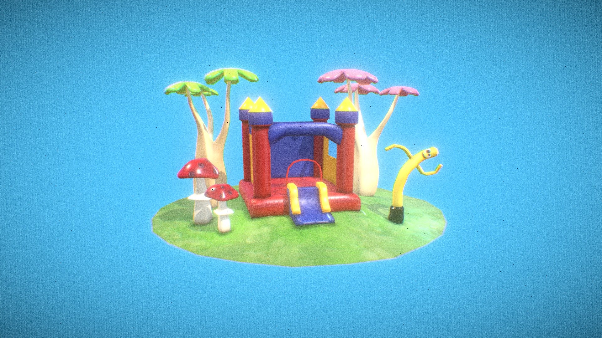 Bounce house - Final Diorama - 3D model by desmond (@marsheylantran ...