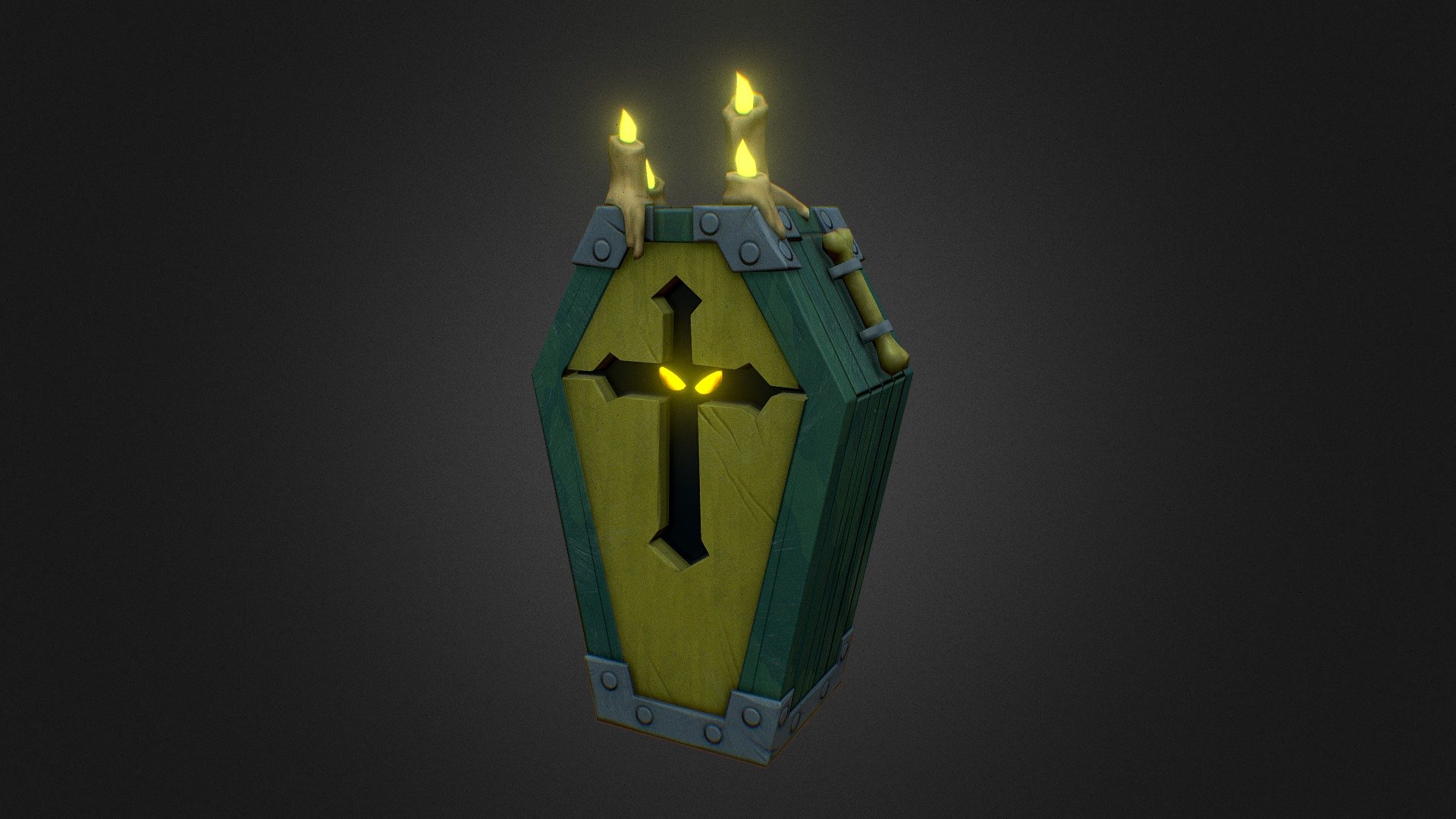 Halloween Chest Game Asset - Download Free 3D model by Javier Contreras ...