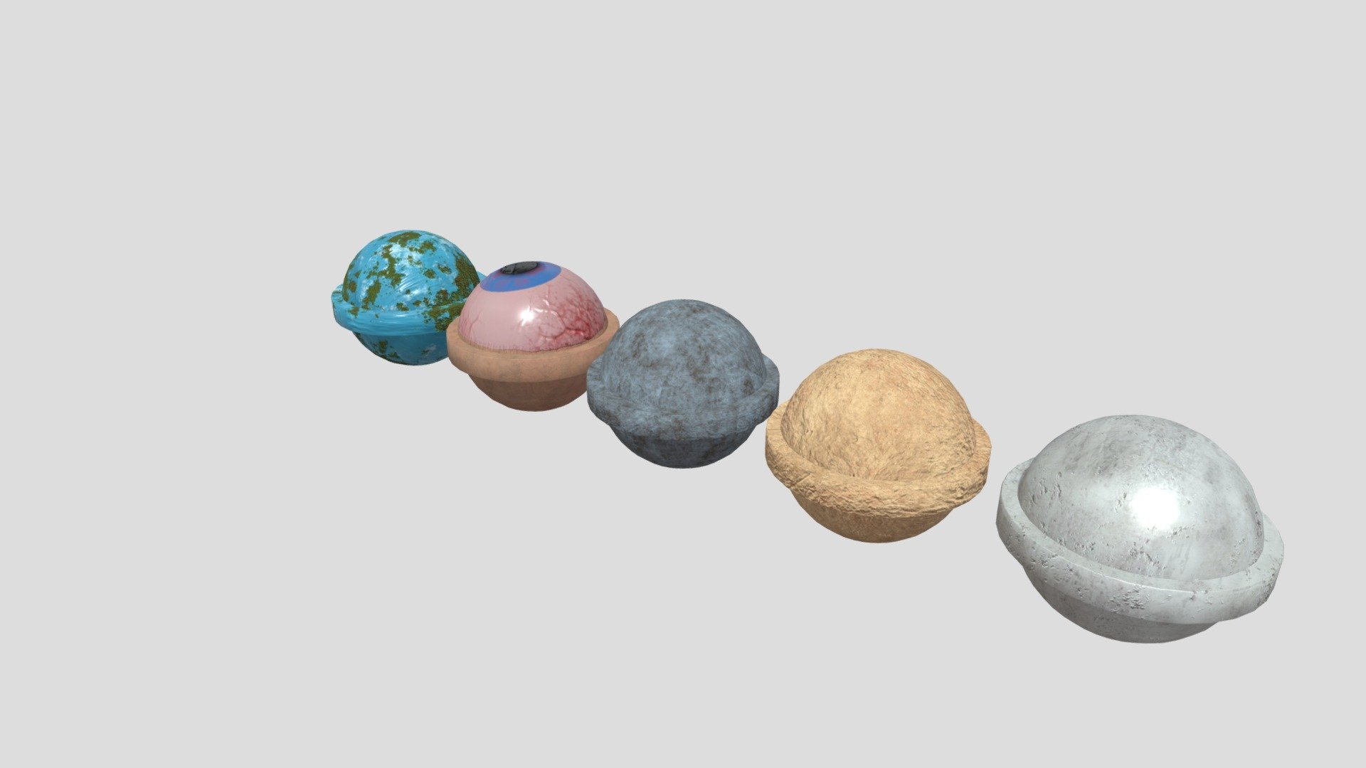 5 Spheres - Download Free 3D model by Terran Orion (@ttorion) [4e106c3 ...