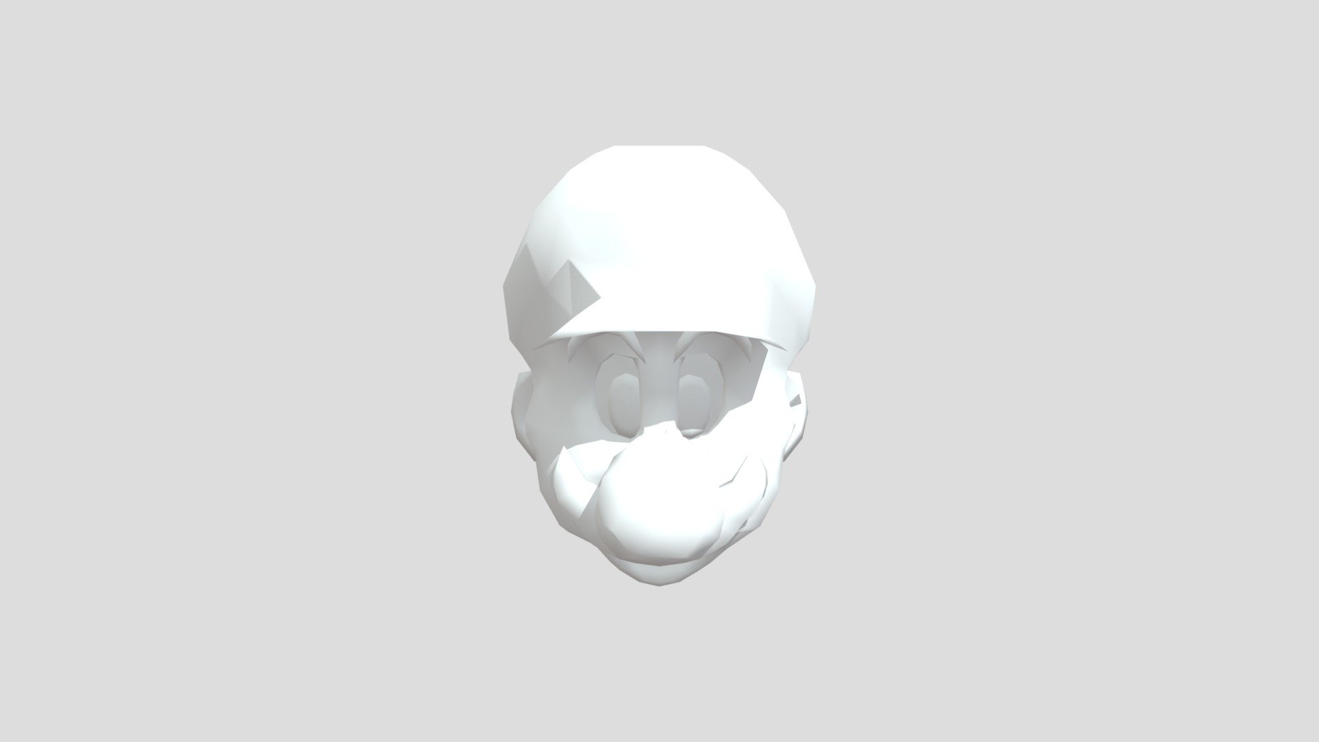 Untextured Mario Head - Download Free 3D model by MarioFan9238 [4e1261a ...