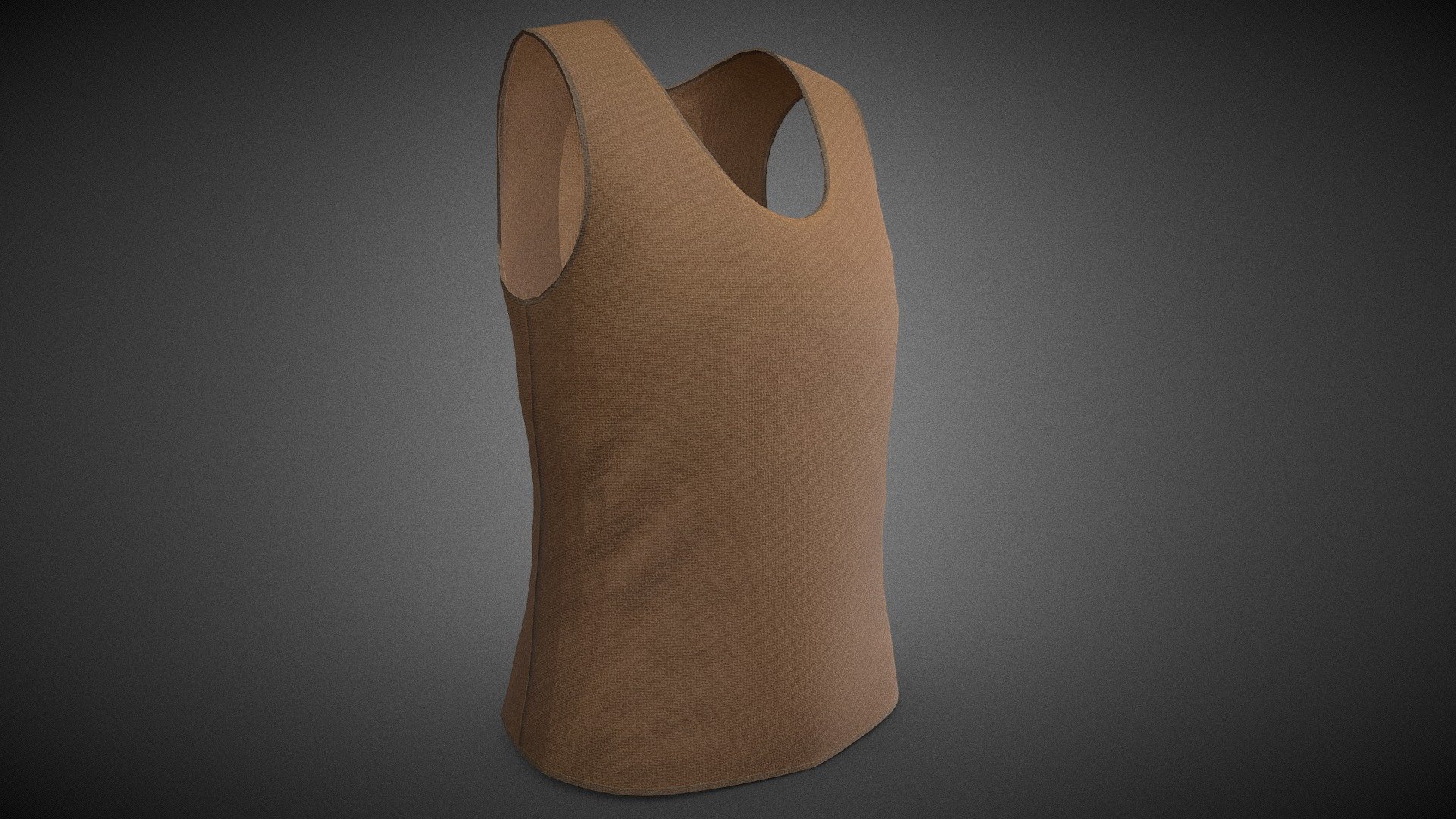 Brown Tank Top - Buy Royalty Free 3D model by CG StudioX (@CG_StudioX ...
