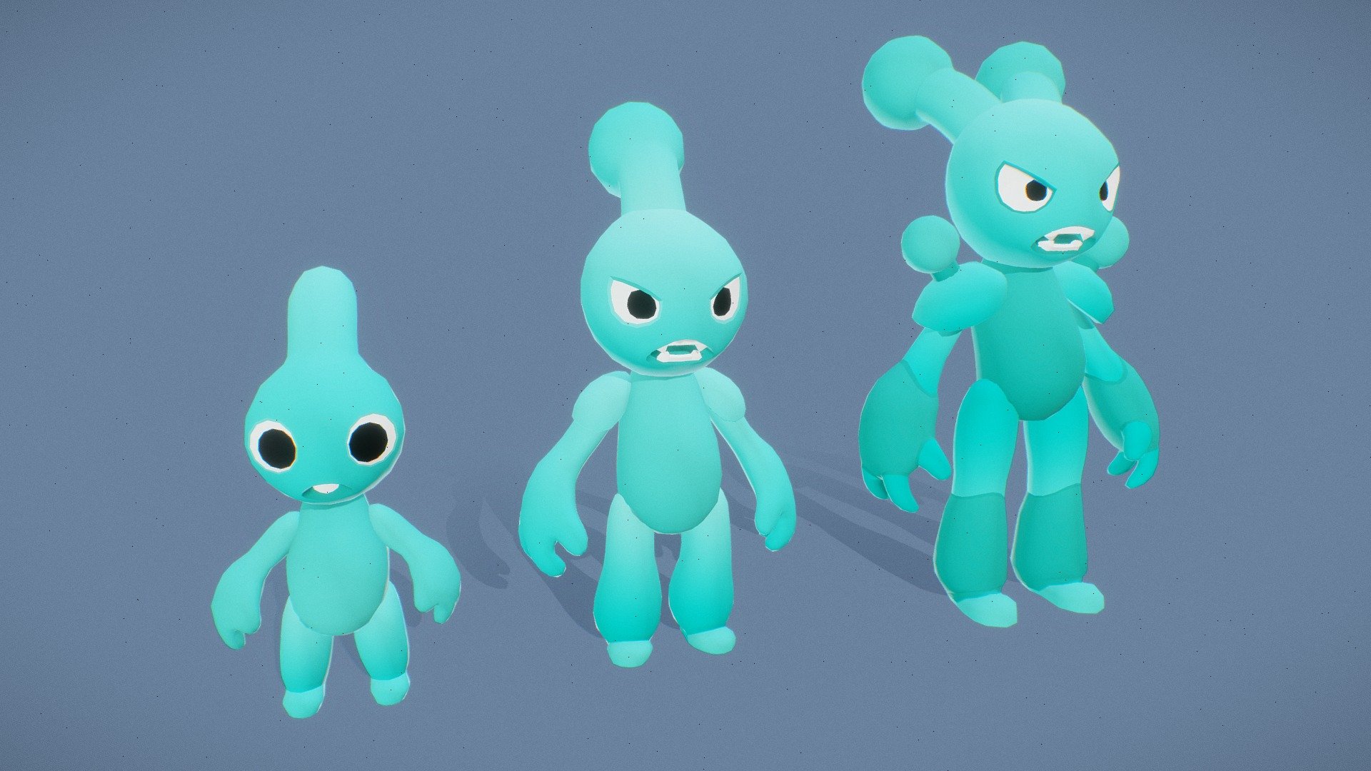 Cartoon Characters - Glop Warriors - 3D model by notfun [4e12b4d ...
