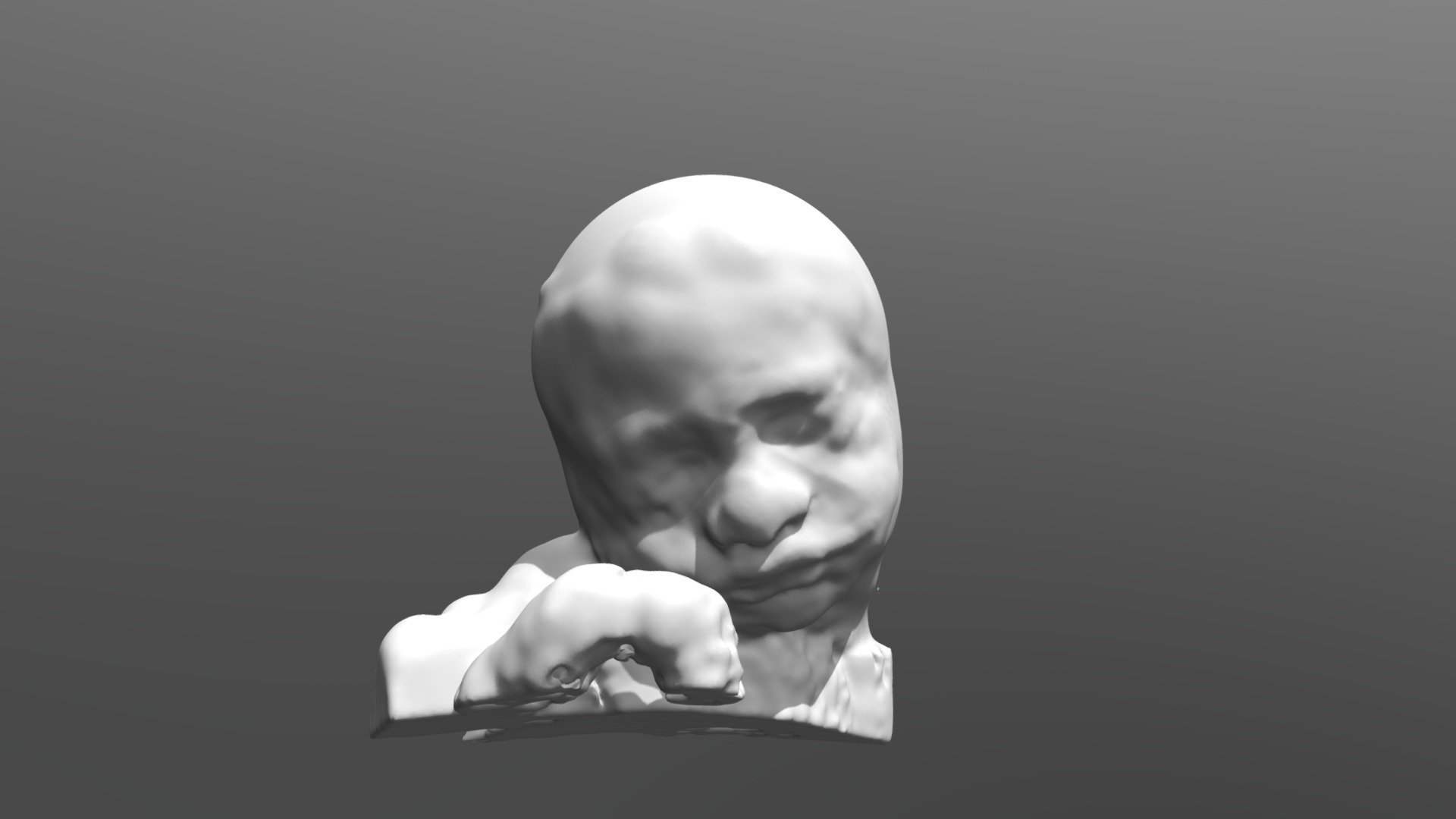 Neonatal Thinker - 3D model by valchanov [4e12fdb] - Sketchfab