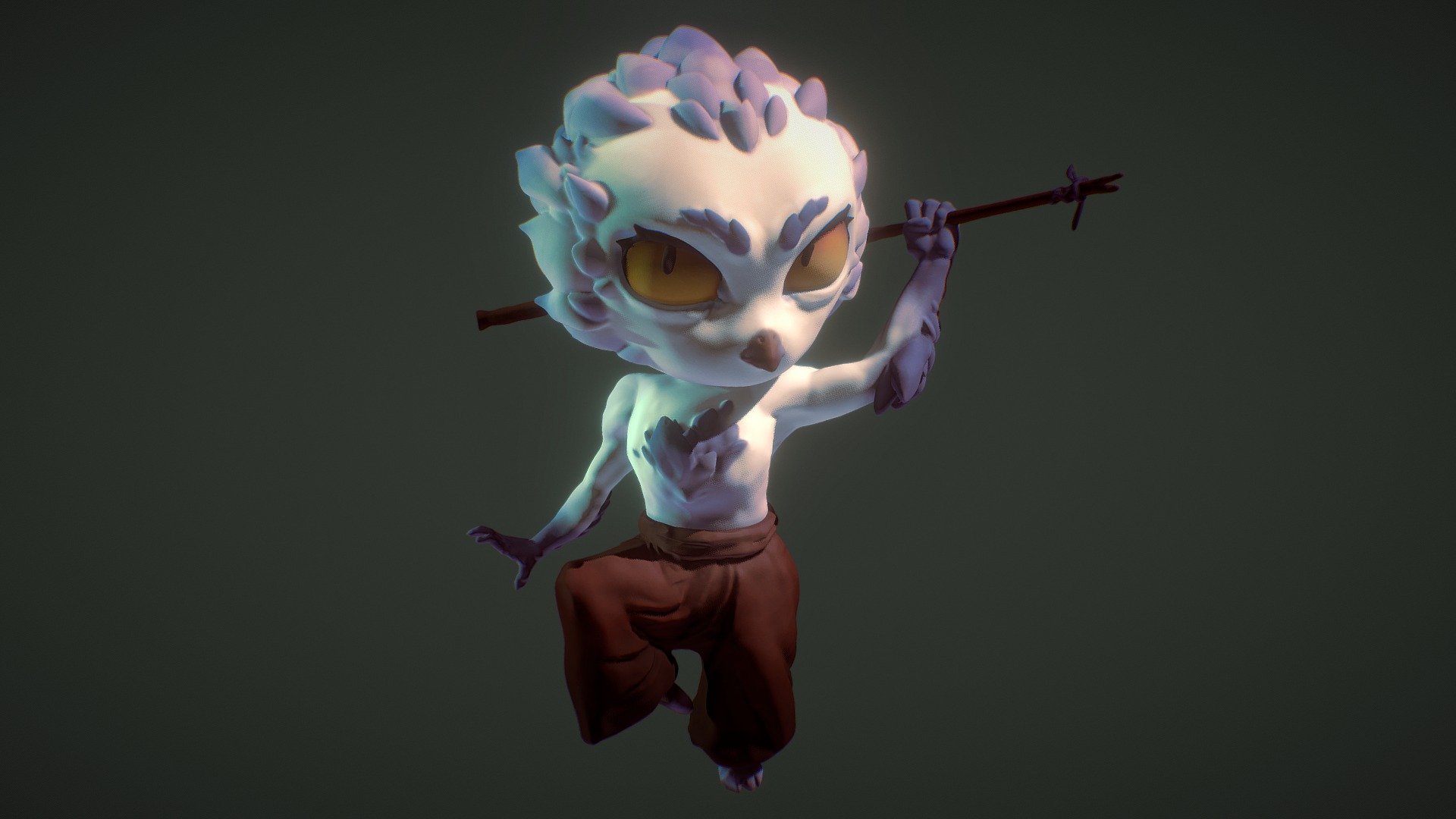 Owl fighter girl - Oculus Medium - 3D model by Vespertellino [4e15243 ...