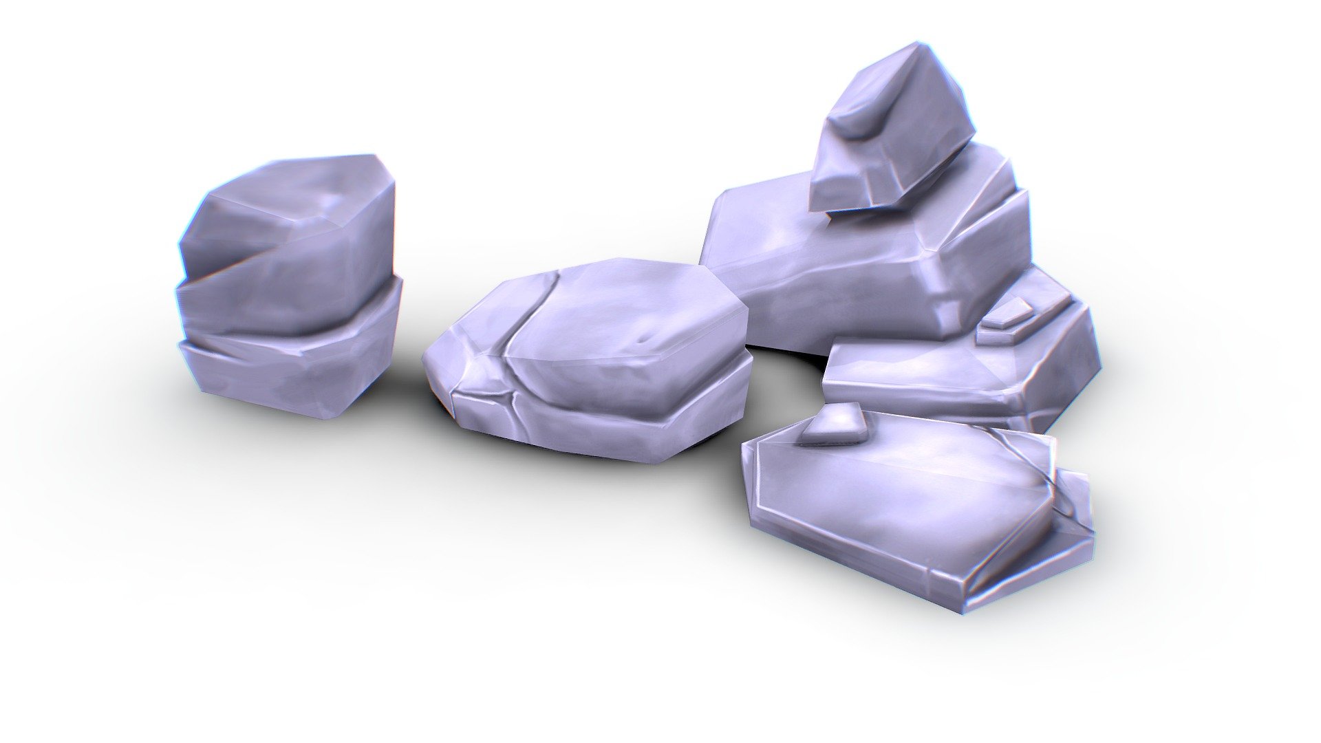 Low Poly Modular Stone Pack - Buy Royalty Free 3D model by ...