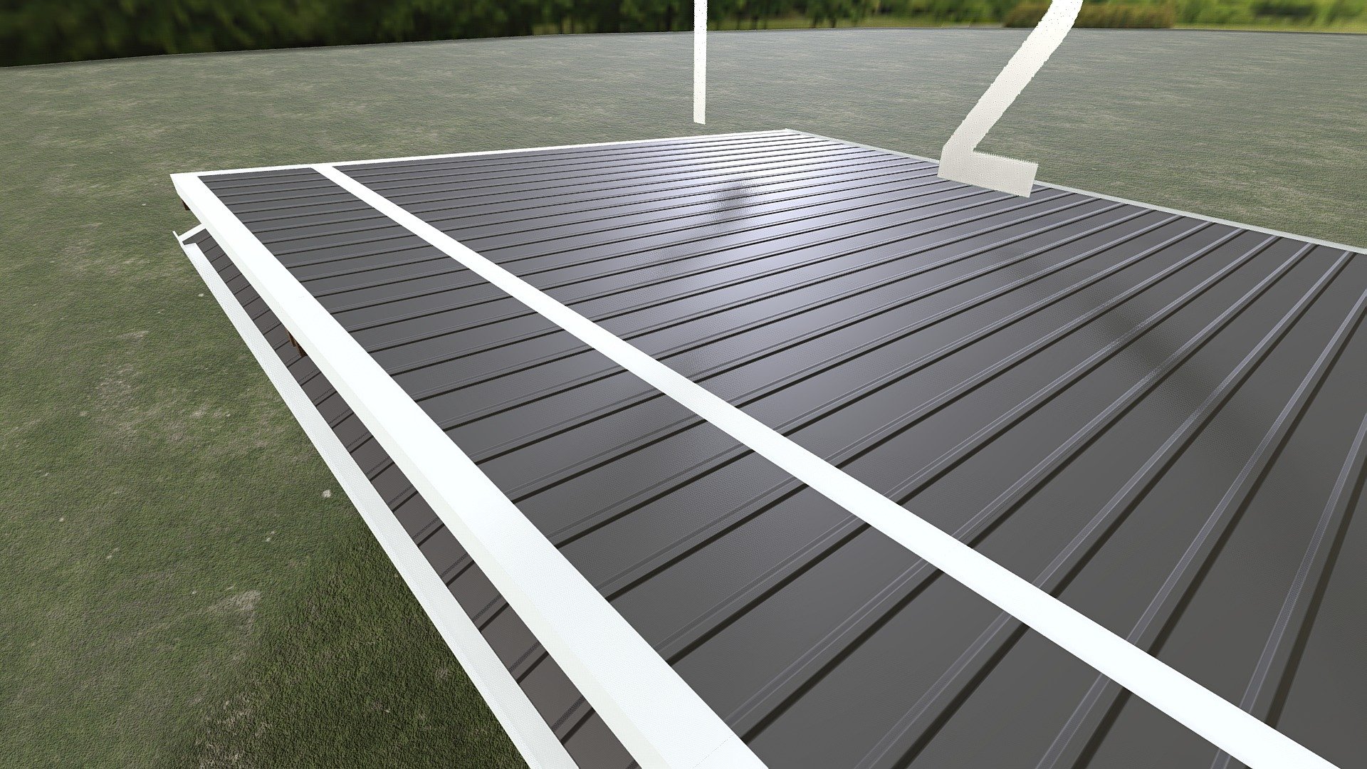 6m Deep Lean-to Shed - 3D model by Sheds4U [4e17c6a] - Sketchfab