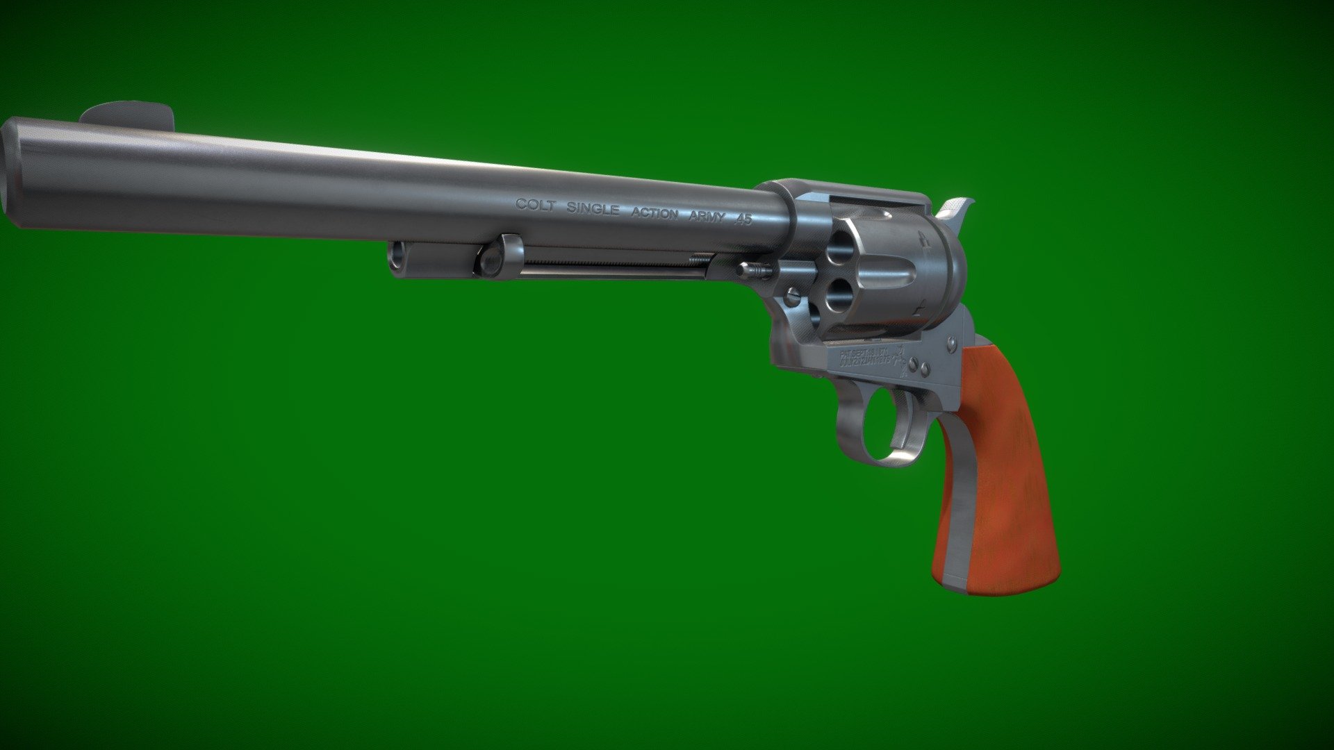 Colt Single Action Army .45 "Peacemaker" - Download Free 3D model by ...