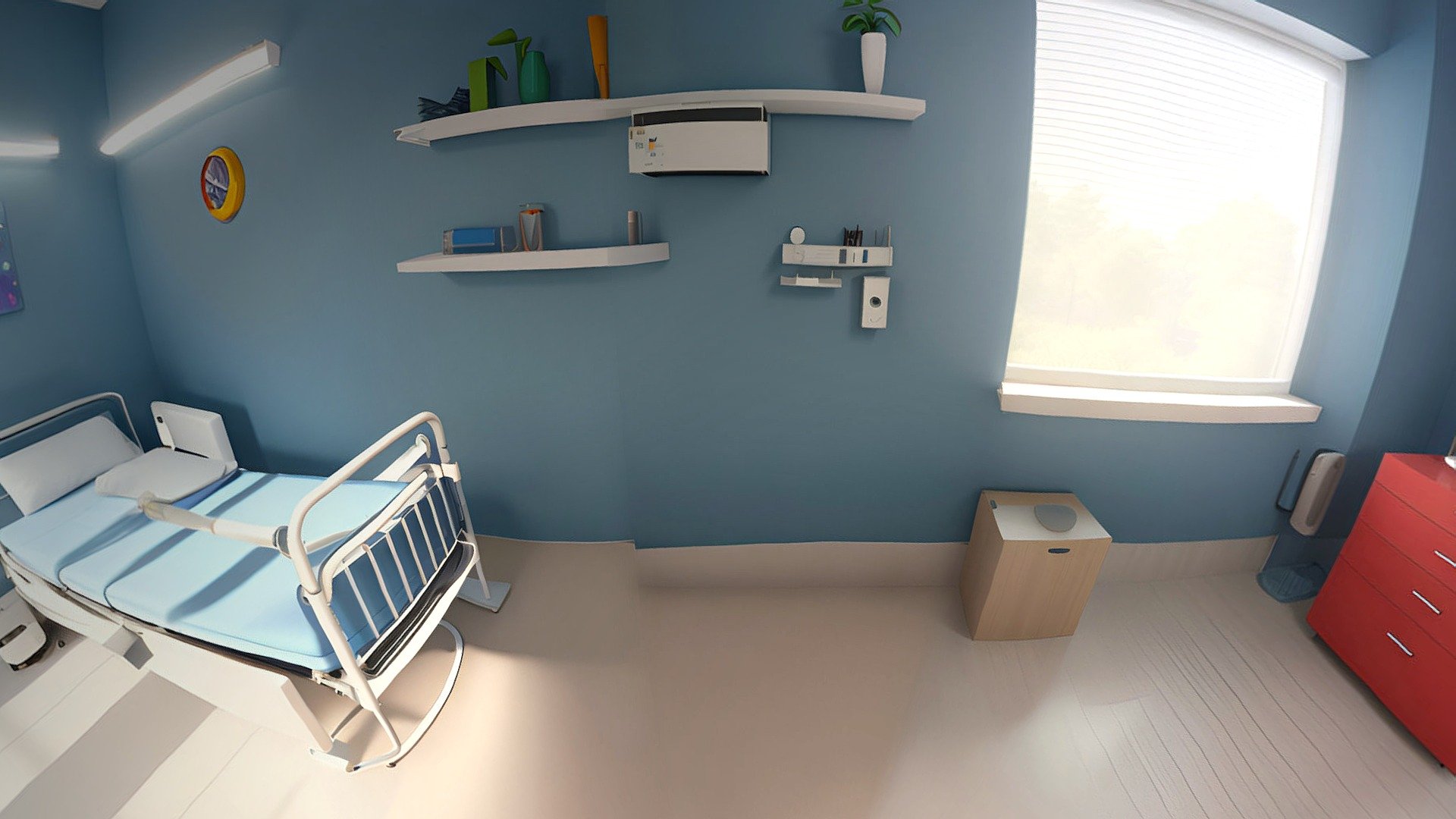 Hospital interior 360 panorama view - Buy Royalty Free 3D model by ...