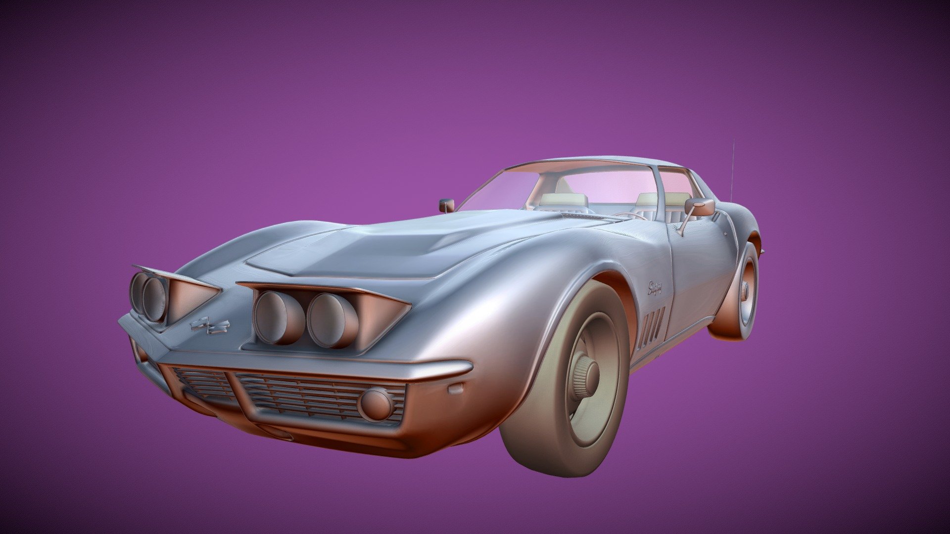 Corvette 1969 WIP - 3D model by Ryan Duffield (@RyanDuffield) [4e18109 ...