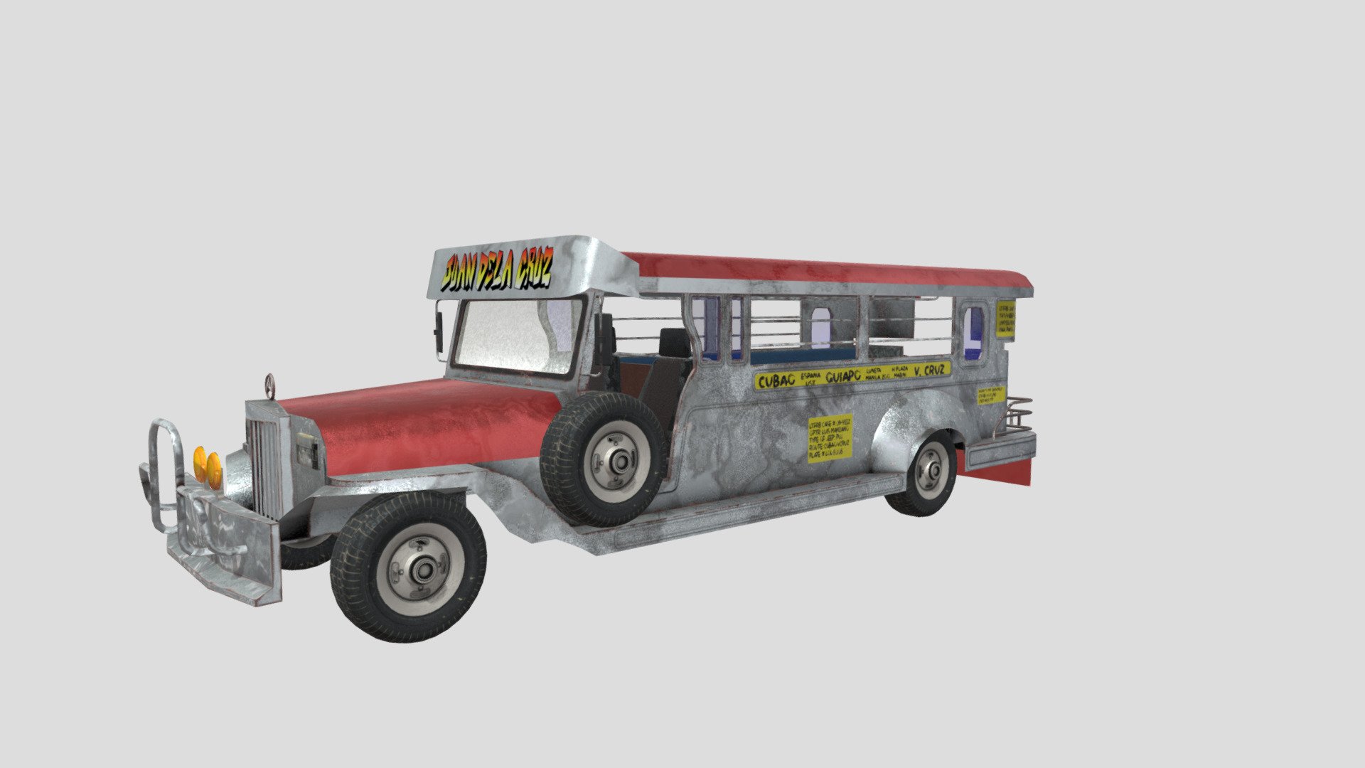 Pinoy Jeepney Low Poly - Buy Royalty Free 3D model by notajukebox (@Joe.Ganhinhin) [4e18237 ...