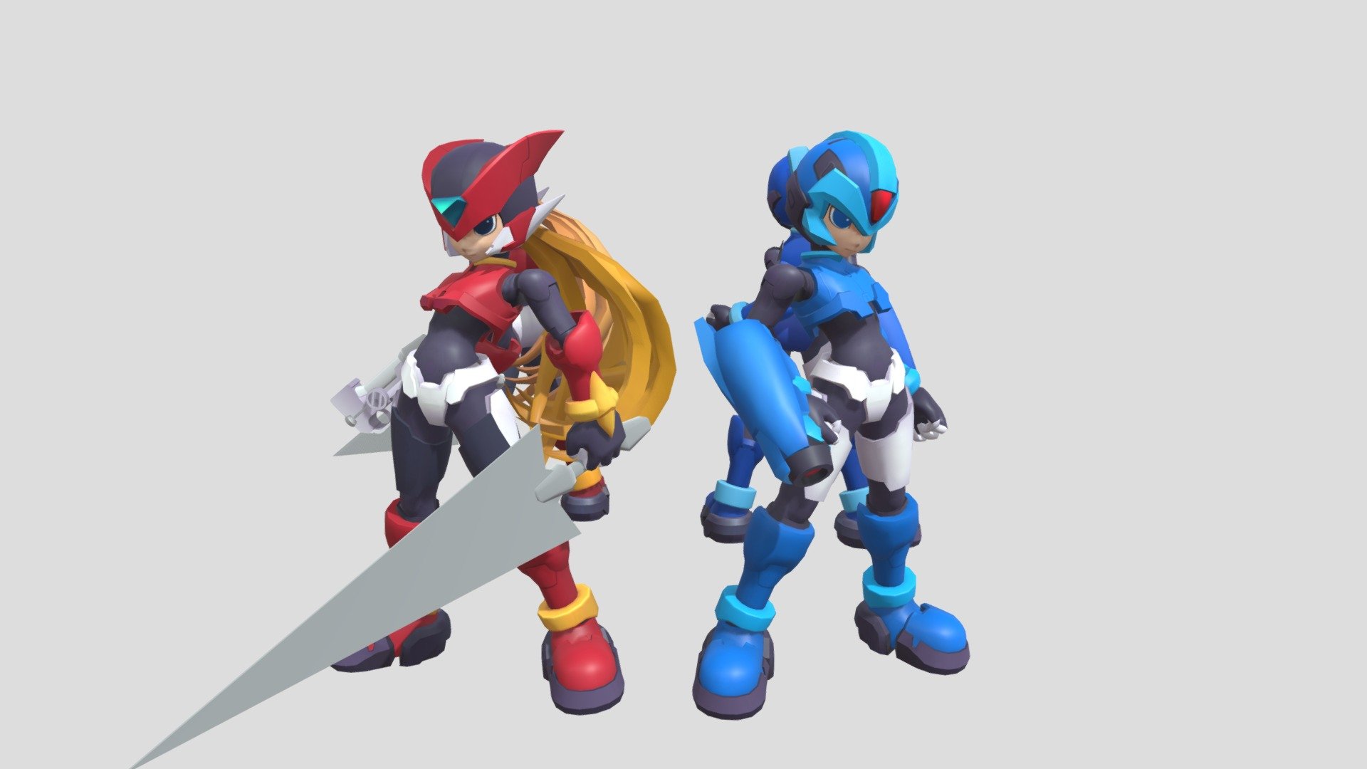Megaman X Dive (MMZERO4) X and Zero - Download Free 3D model by ...