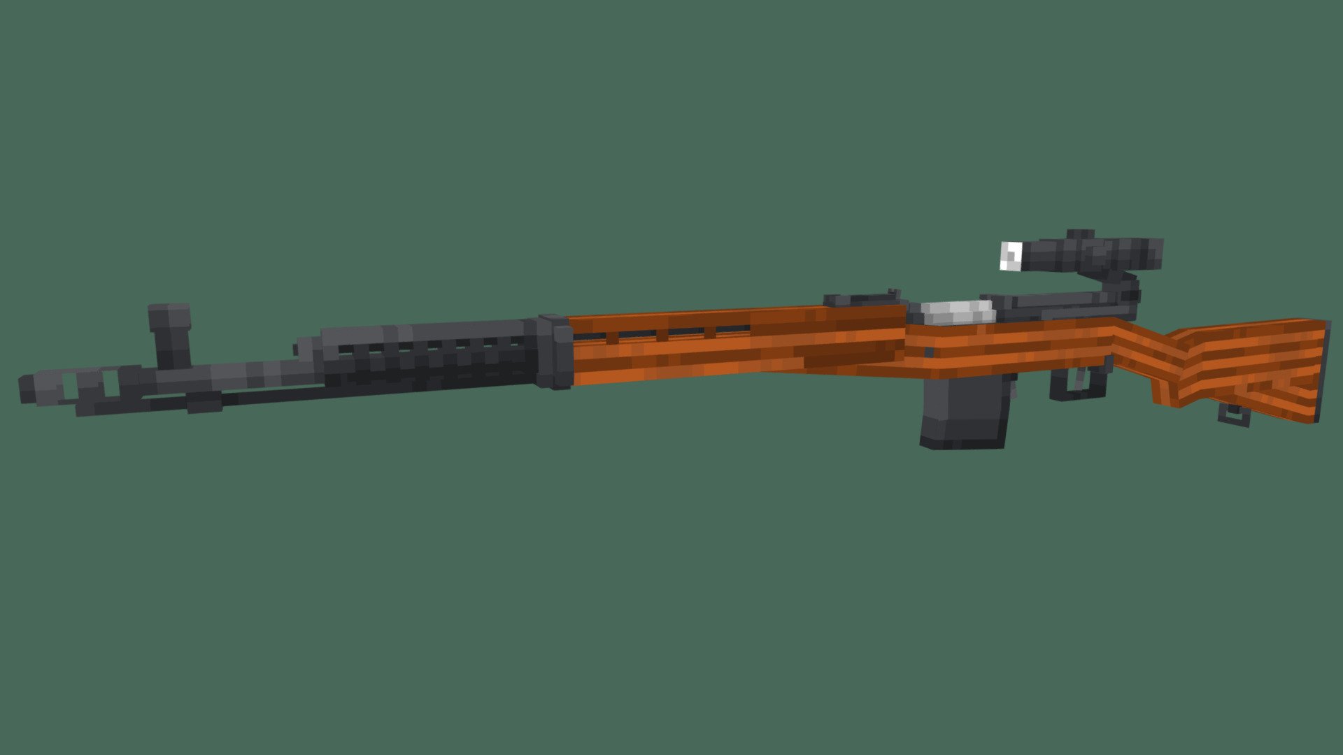SVT-40 (BlockFront) - 3D model by Thlrd [4e1a83d] - Sketchfab