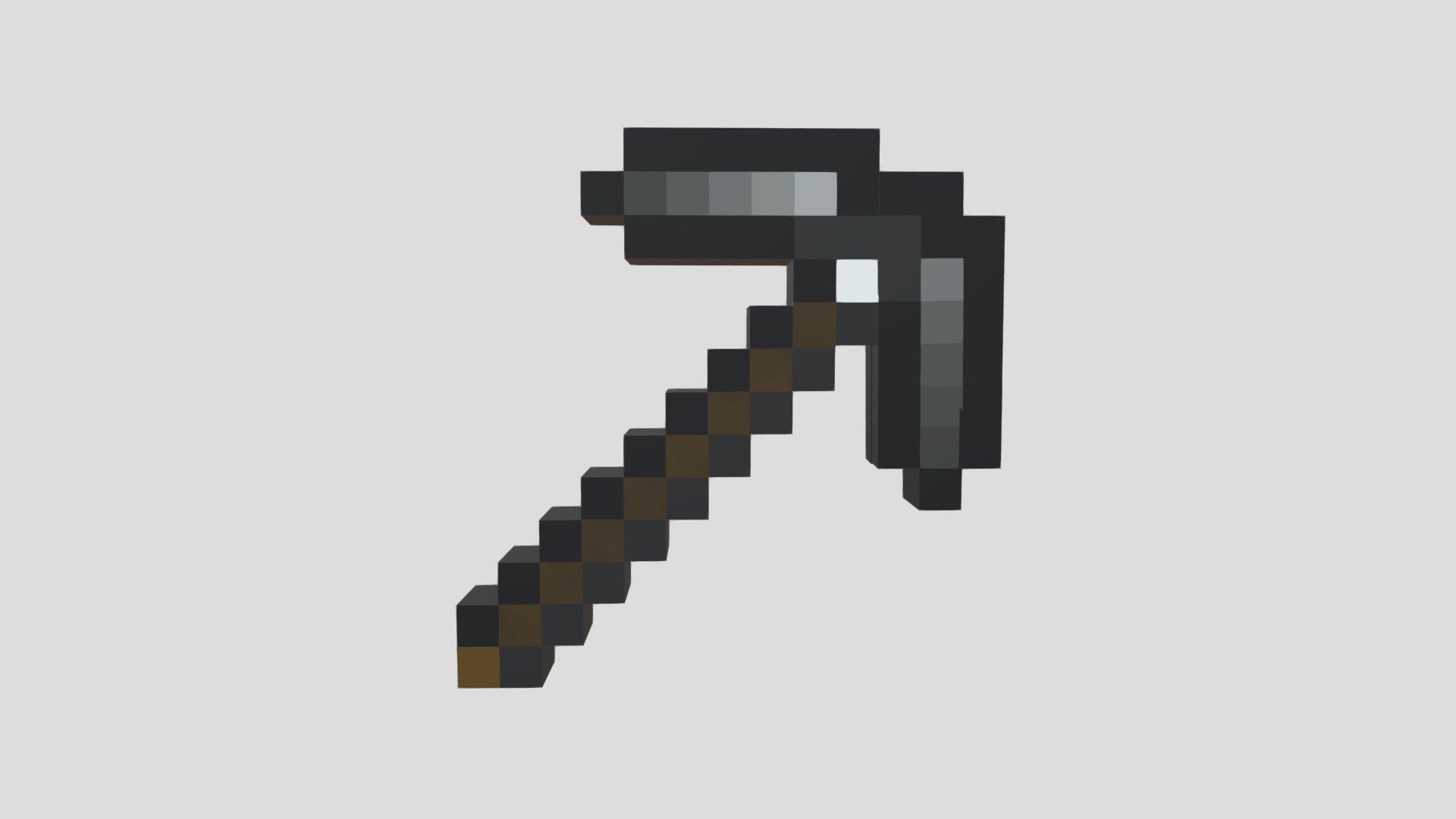 Iron Pickaxe - 3D model by --ReiningEmeralds-- [4e1bced] - Sketchfab