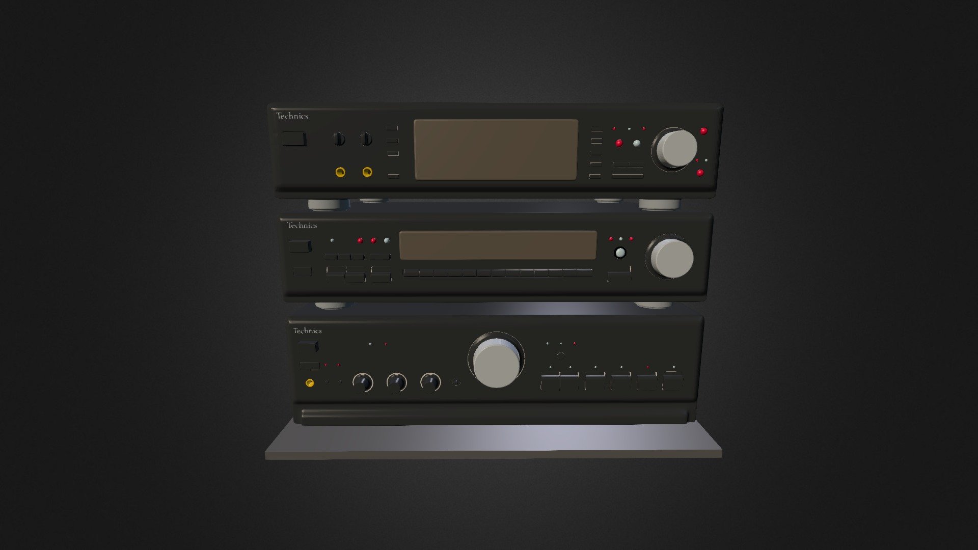 Technics - 3D model by Agnieszka [4e1bdb6] - Sketchfab