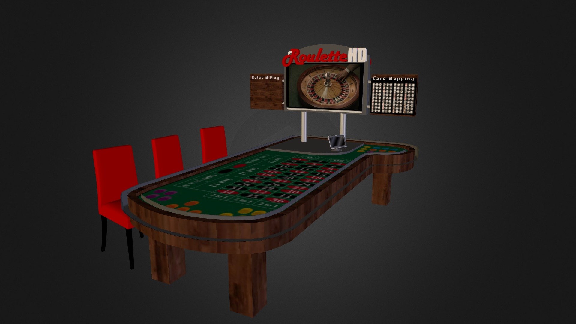 Roulette Table Sign - 3D model by TS Trading Systems ...